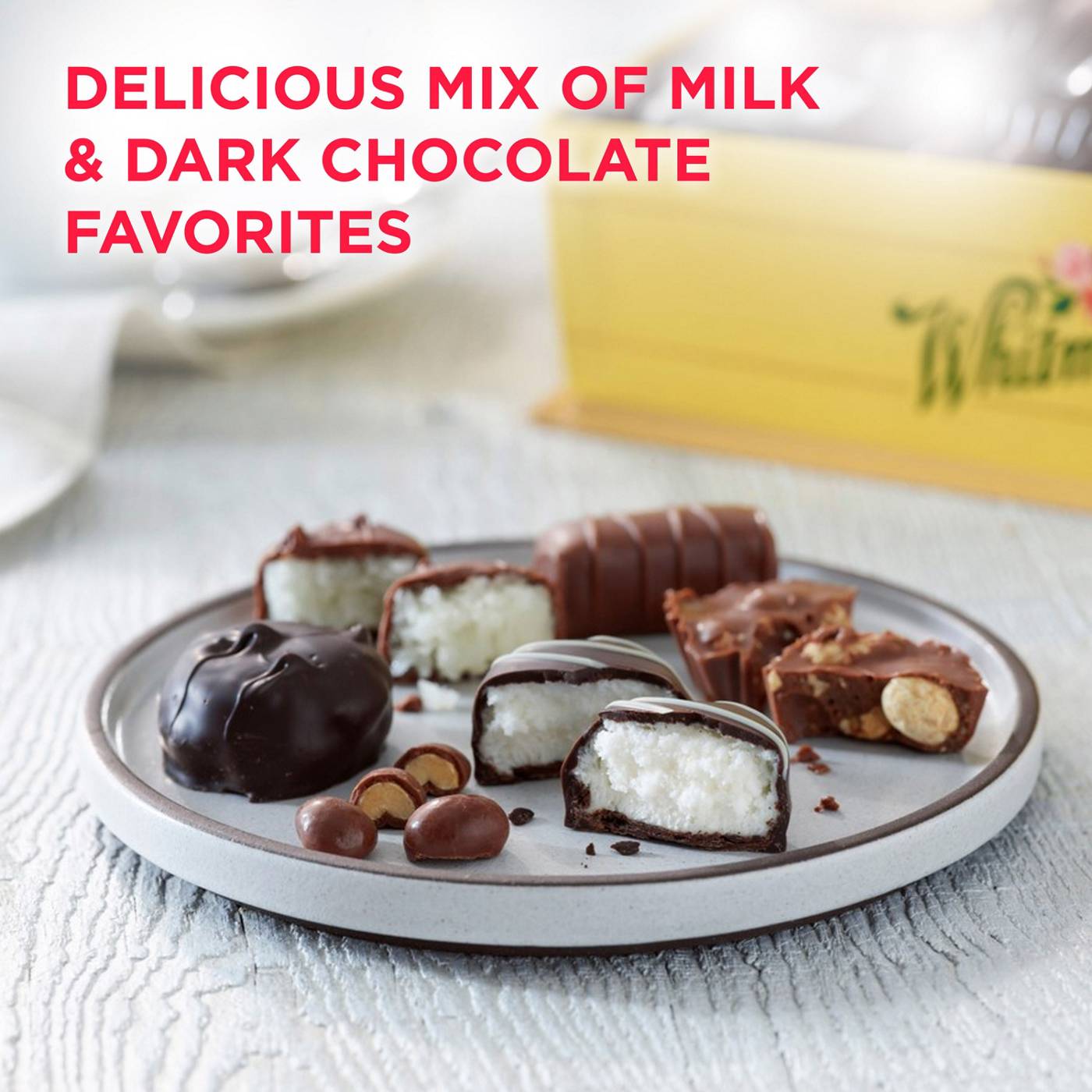 Whitman's Sampler Assorted Chocolates Valentine's Gift Box, 22 Pc 
