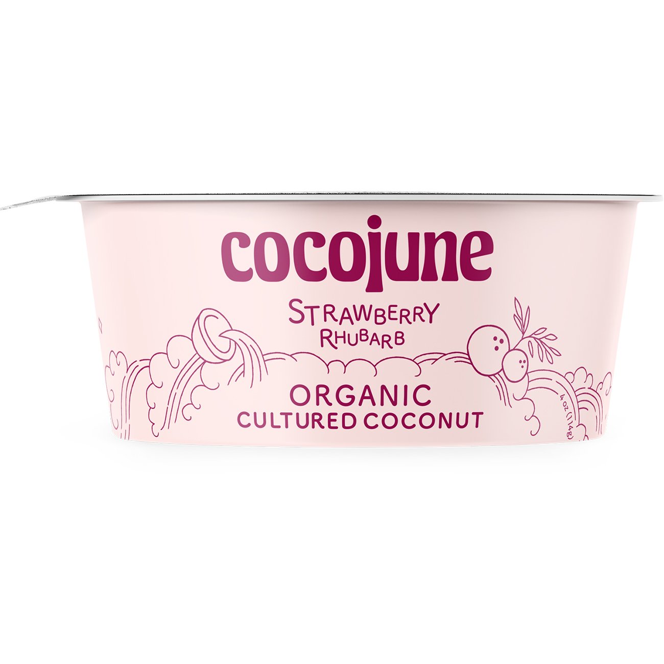 Cocojune Organic Strawberry Rhubarb Yogurt - Shop Yogurt at H-E-B