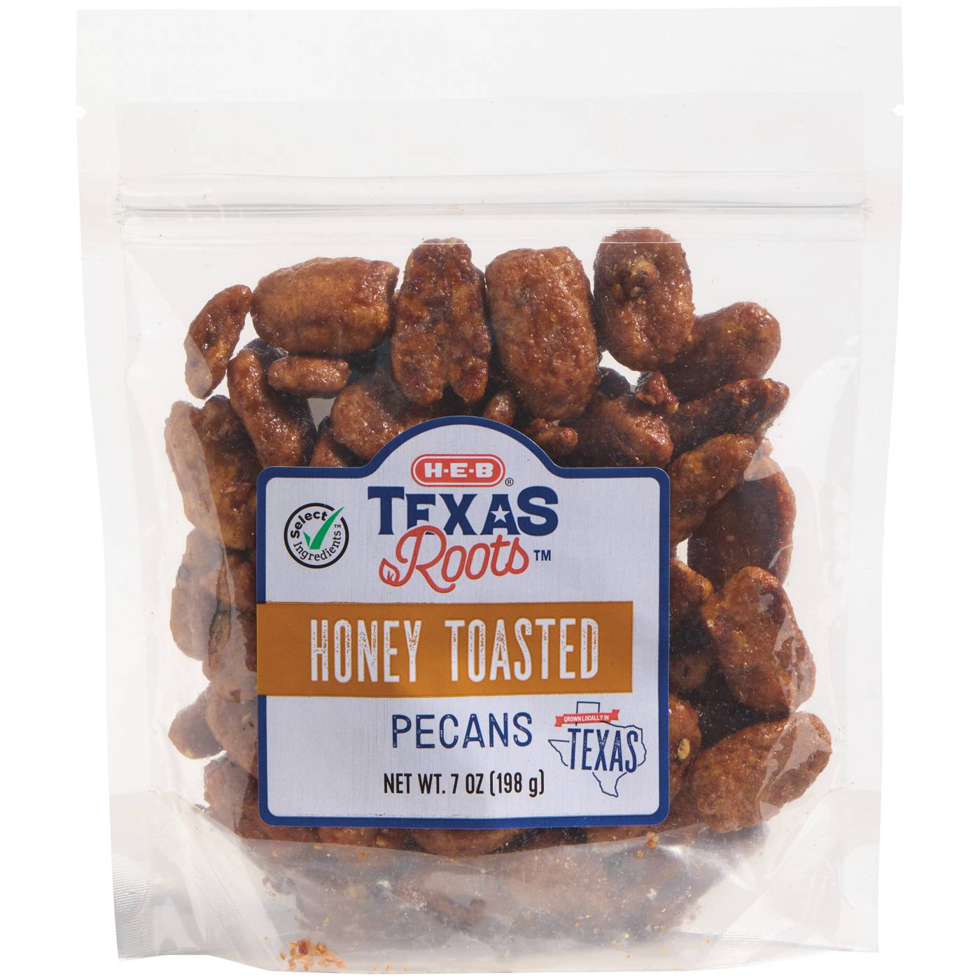 H-E-B Texas Roots Honey Toasted Pecans - Shop Nuts & seeds at H-E-B