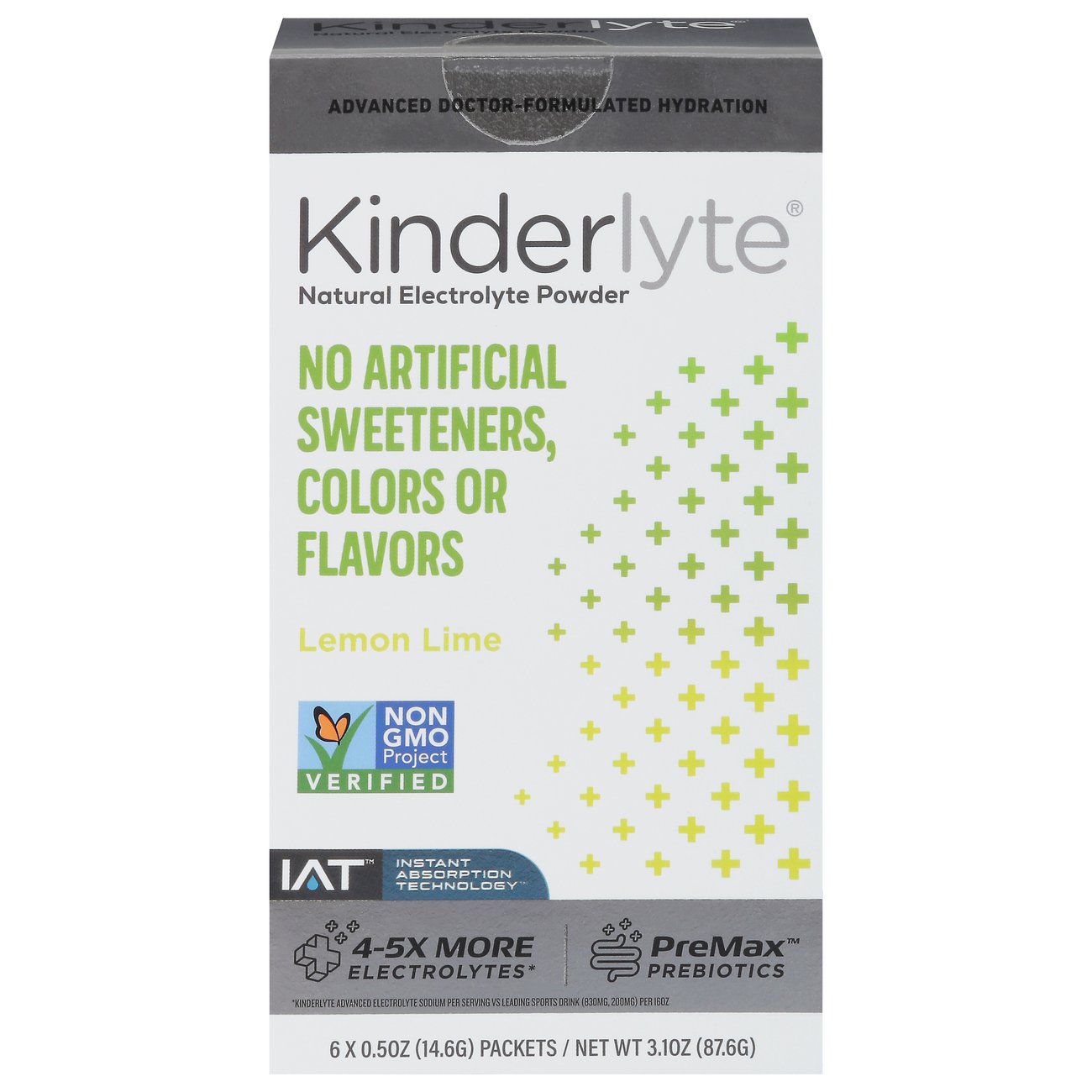 Kinderlyte Natural Electrolyte Powder Packets - Lemon Lime - Shop ...