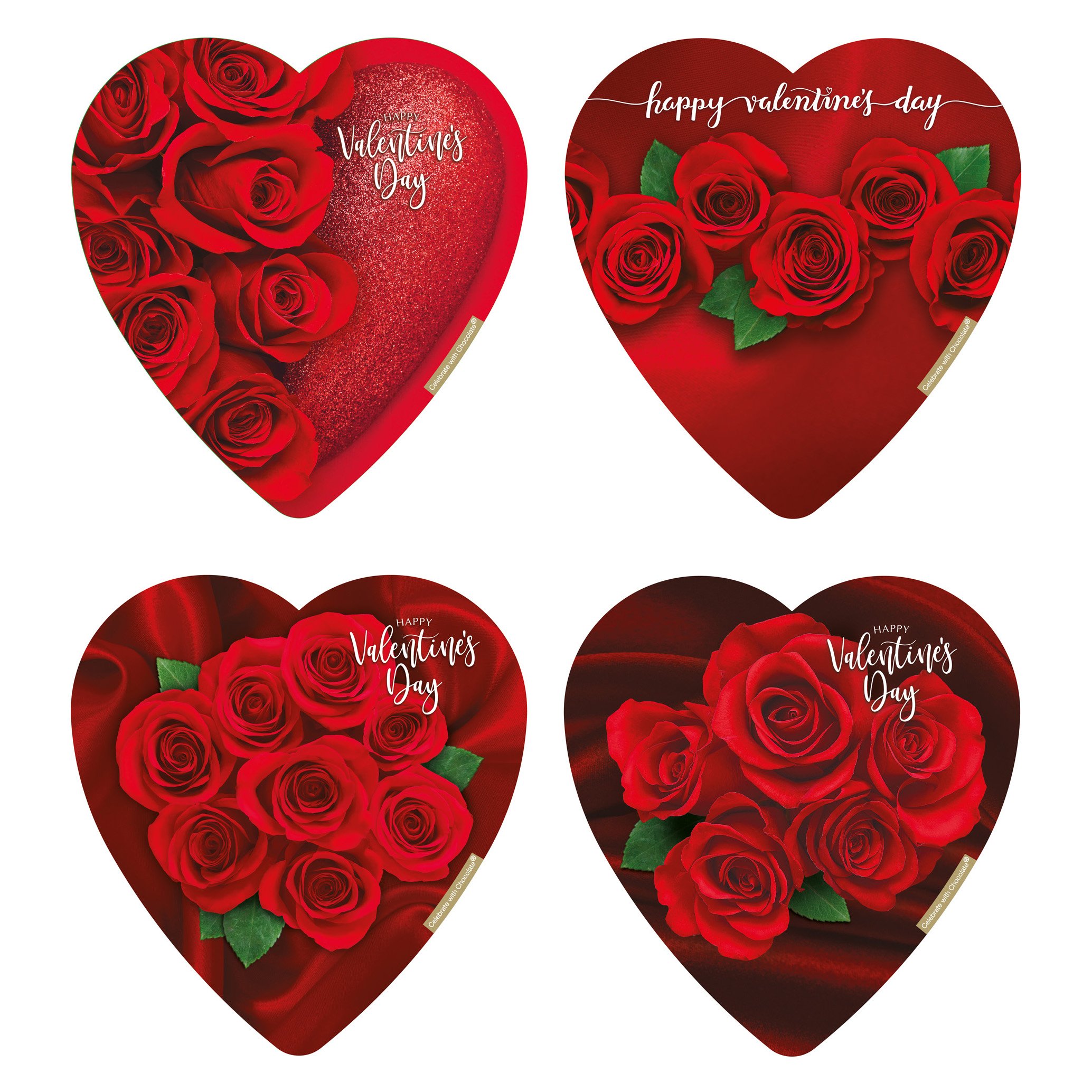 Elmer's Candy Rose Happy Valentine's Day Heart Shape Gift Box, Assorted ...