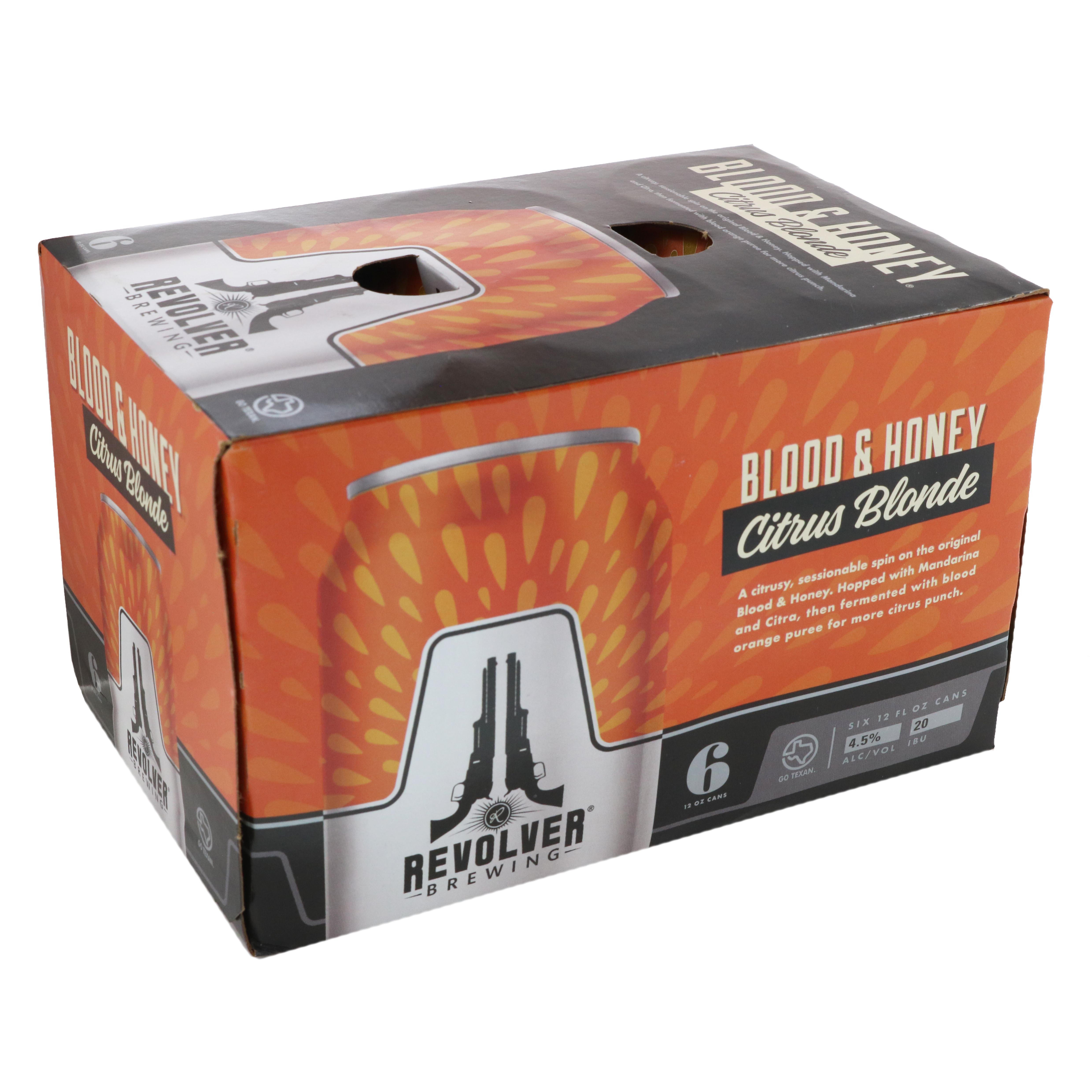 Revolver Blood & Honey Citrus Blonde Ale Beer 6 pk Cans - Shop Beer at ...