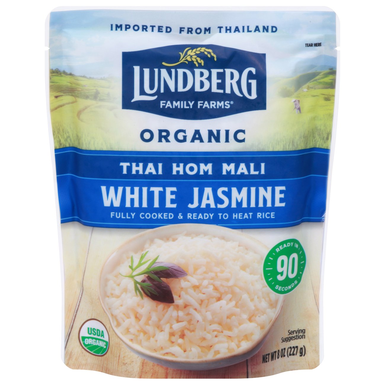 Lundberg Organic White Thai Hom Mali Jasmine Rice - Shop Rice & grains ...