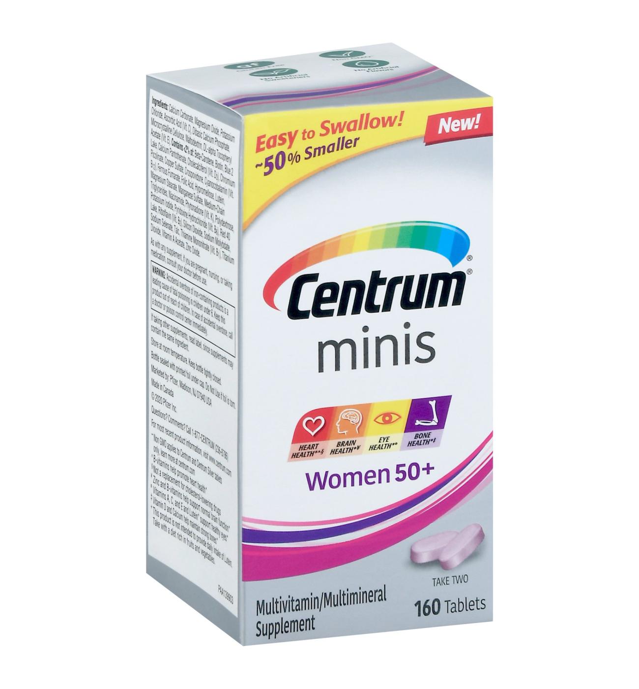 Centrum Minis Women 50+ Multivitamin Tablets - Shop Multivitamins at H-E-B