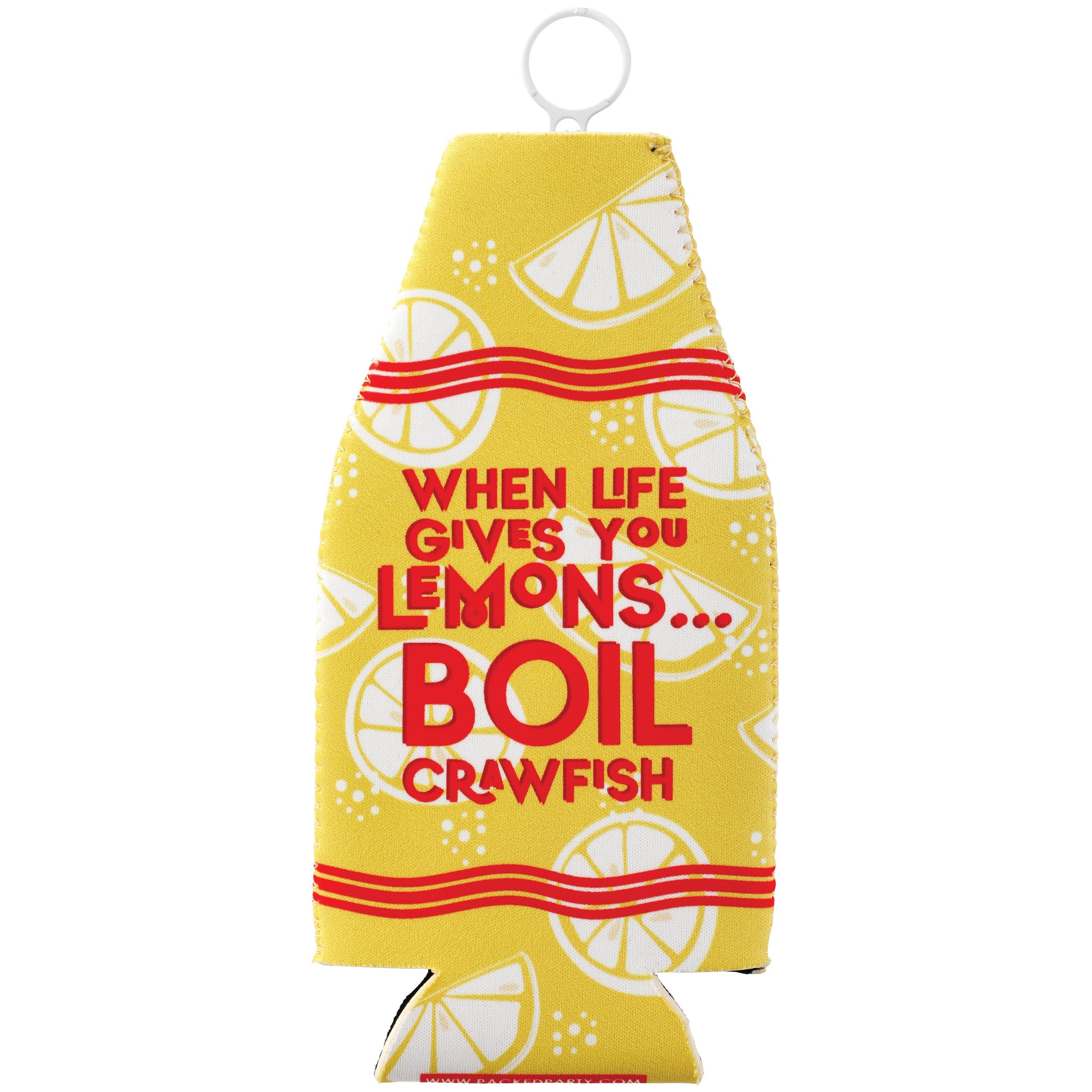 Packed Party Drink Up! Lemon Crawfish Bottle Cooler - Shop Insulators ...