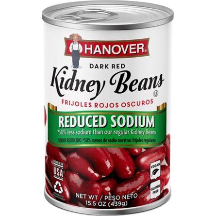 Hanover Low Sodium Dark Kidney Beans, 15.5 oz | Central Market - Really ...