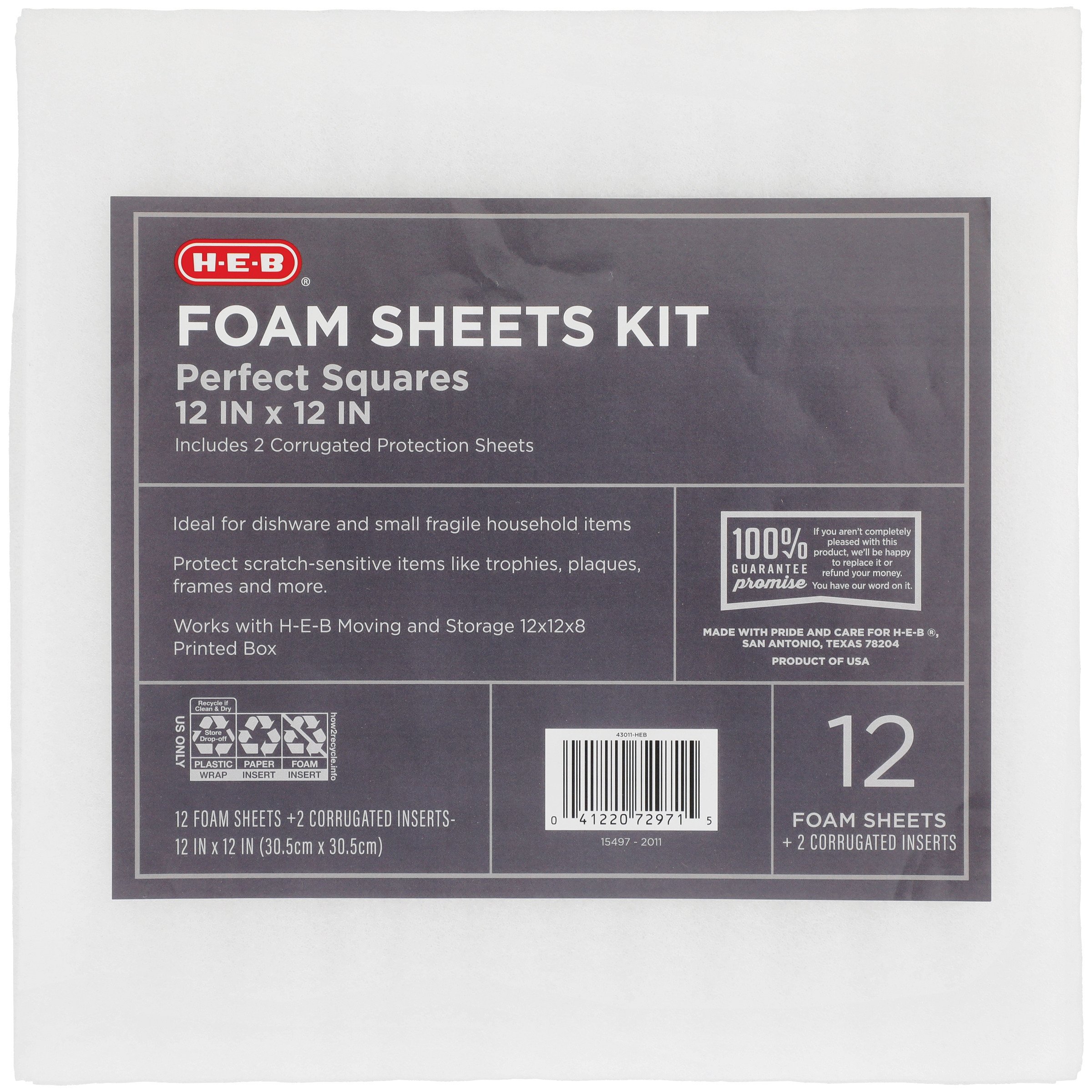 H-E-B Perfect Square Foam Sheets Kit - Shop Tools & equipment at H-E-B