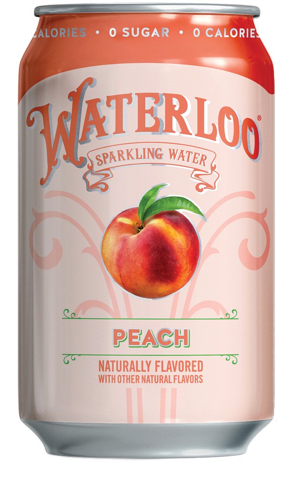 Waterloo Peach Sparkling Water - Shop Water at H-E-B