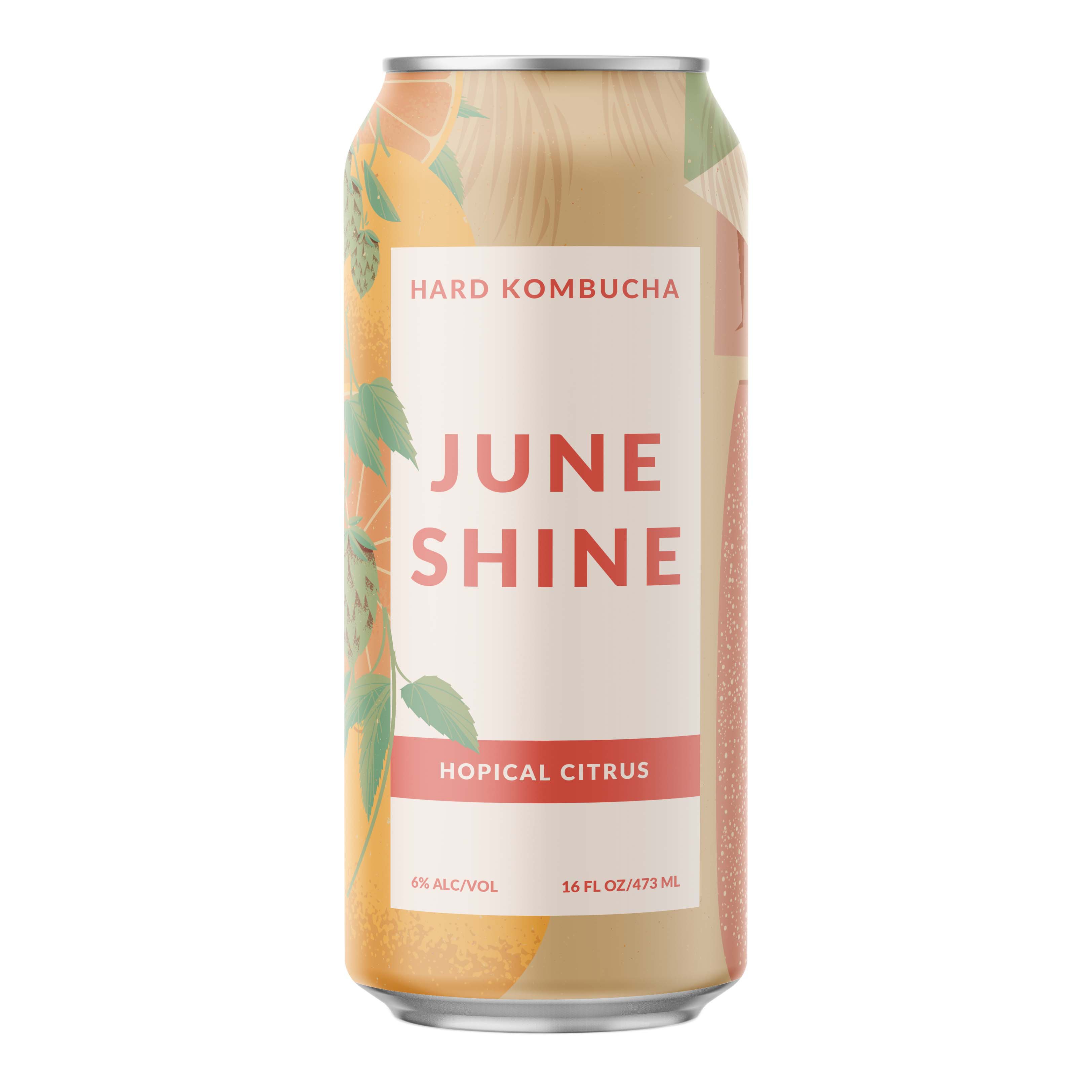 June Shine Hopical Citrus Hard Kombucha - Shop Malt beverages & coolers ...