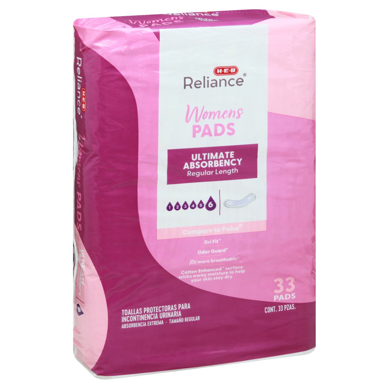 H-E-B Reliance Ultimate Absorbency Regular Length Pads - Shop ...