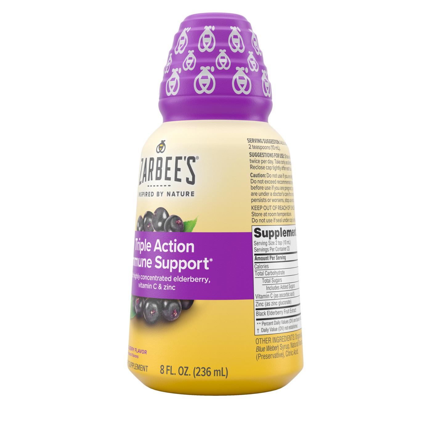 Zarbee's Daily Immune Support Syrup with Real Elderberry - Shop ...