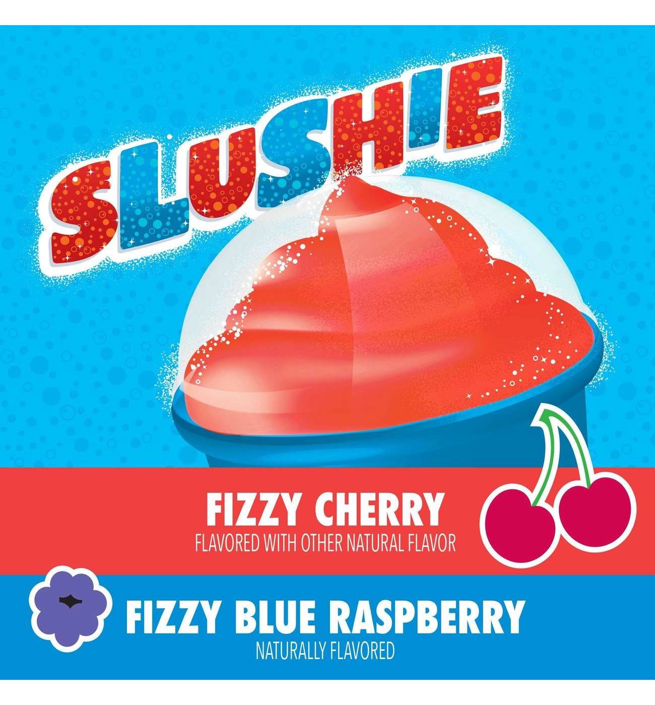 Yoplait GoGurt Slushie Low-Fat Fizzy Blue Raspberry & Fizzy Cherry ...