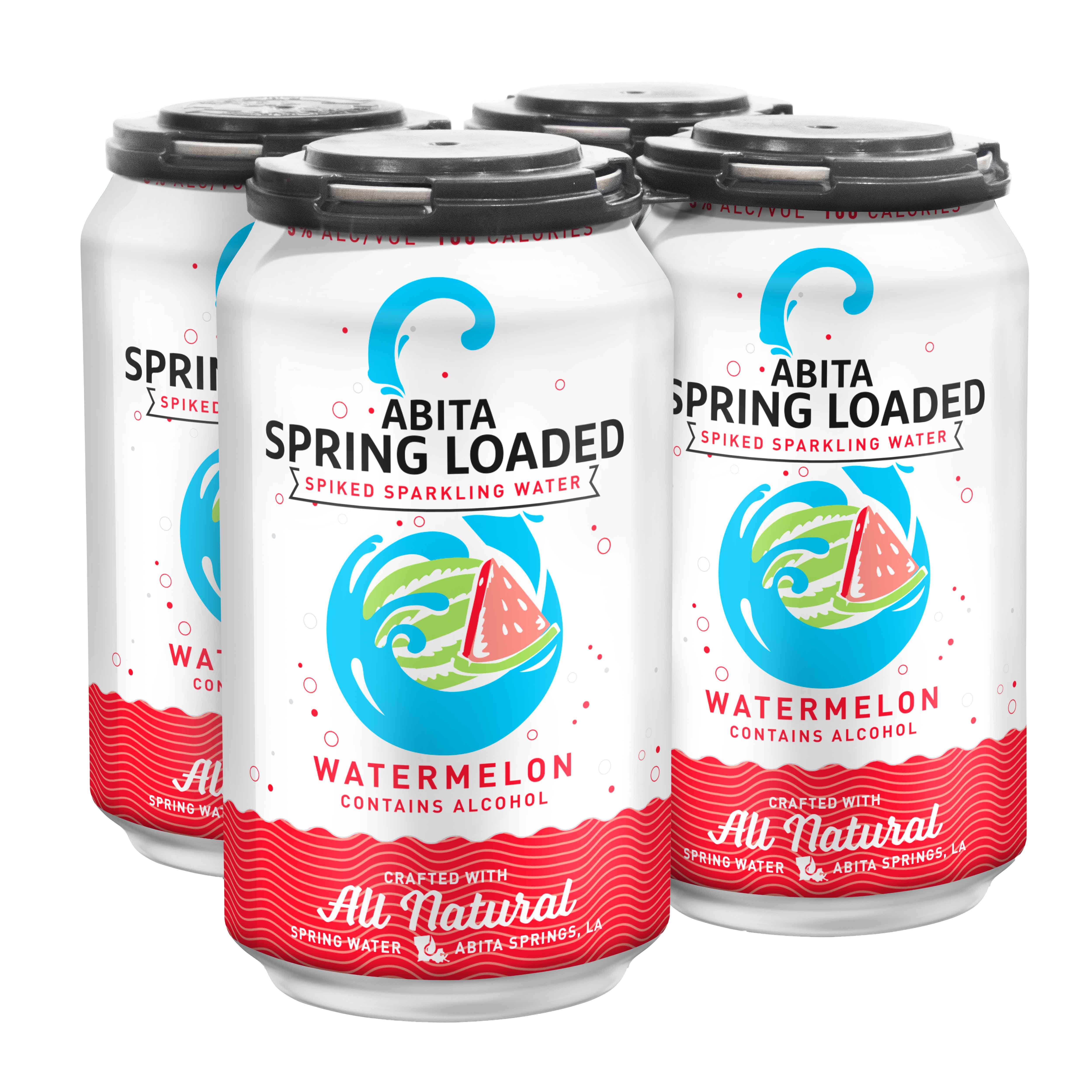 Abita Spring Loaded Spiked Watermelon Sparkling Water 12 oz Cans - Shop ...