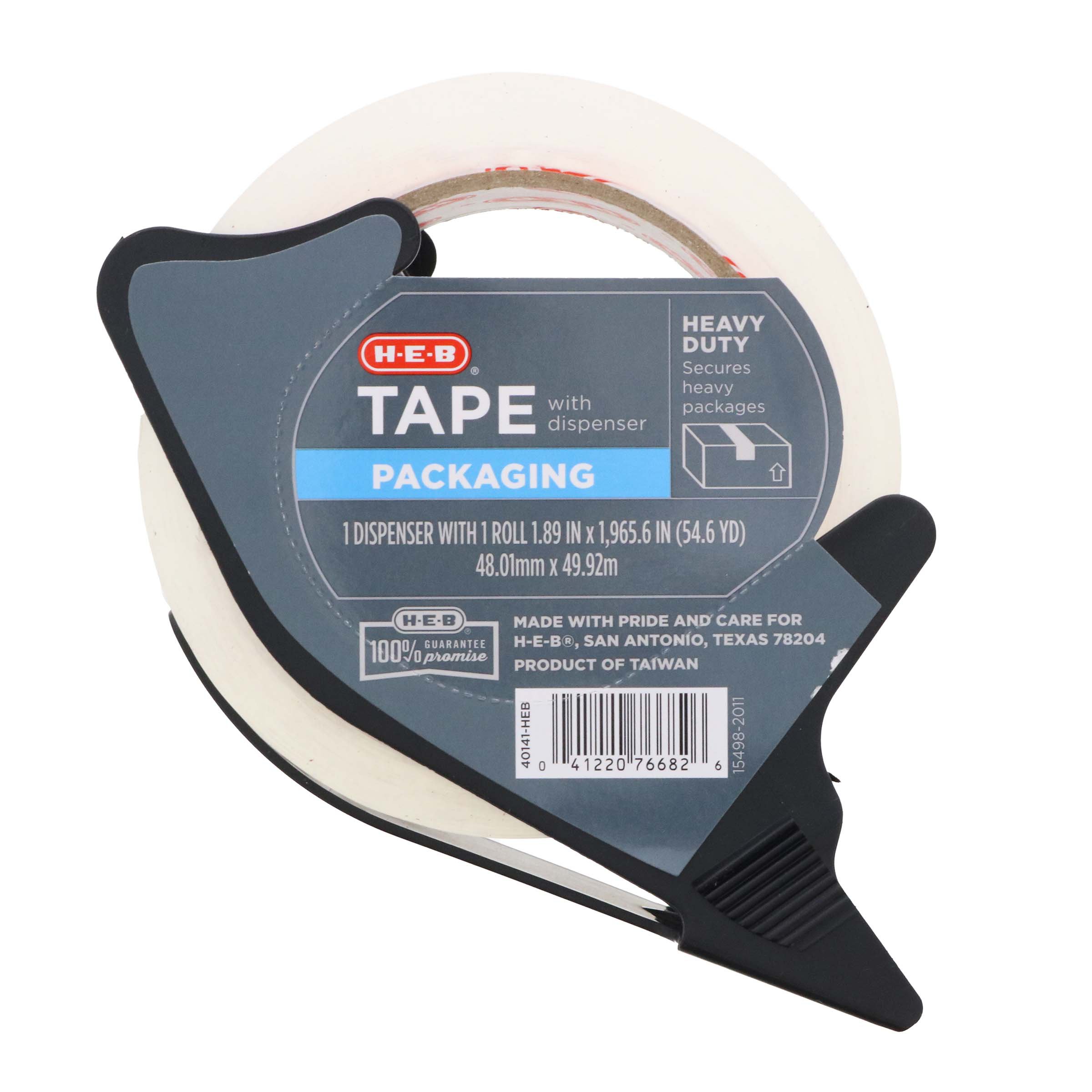 H-E-B Heavy Duty Packaging Tape with Dispenser - Shop Tape at H-E-B