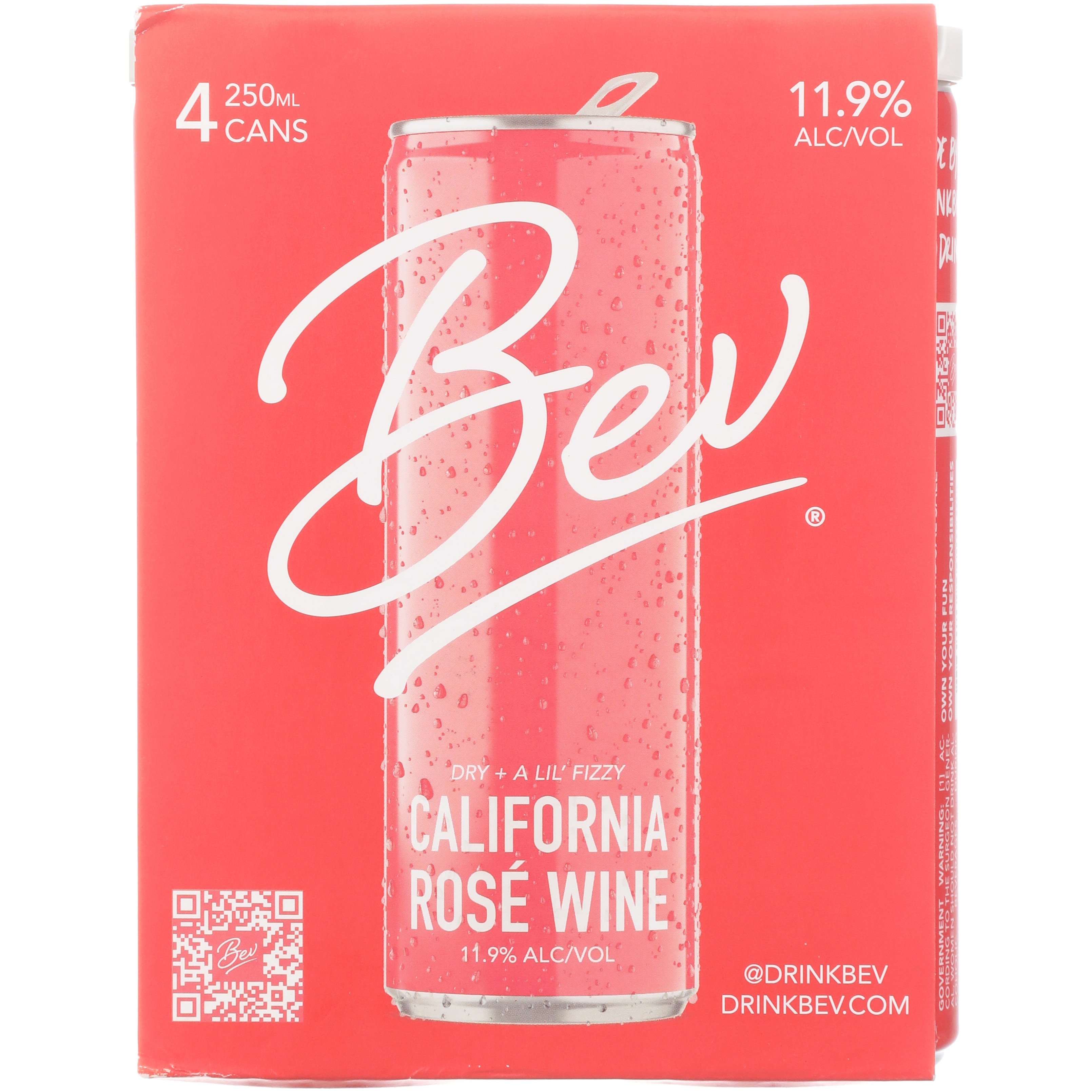 Bev California Rose 250 mL Cans - Shop Wine at H-E-B