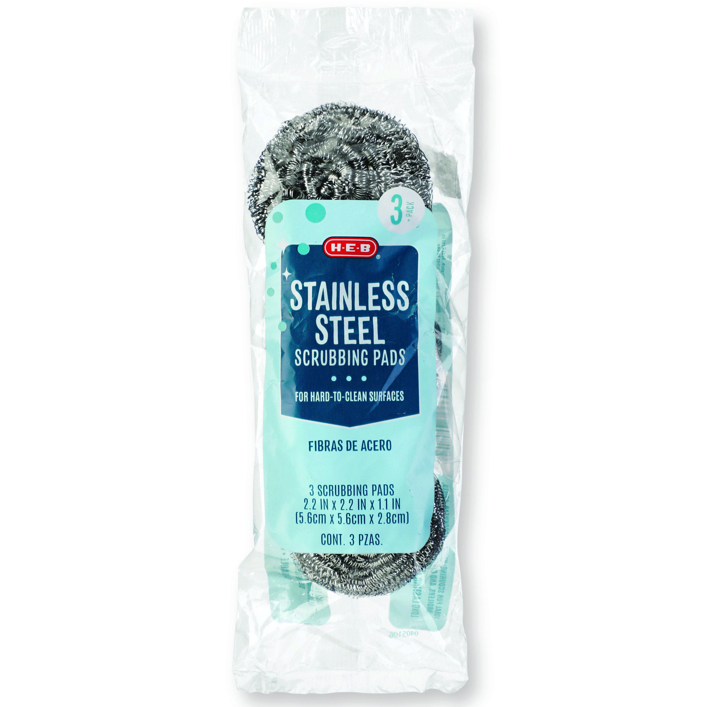 H-E-B Stainless Steel Scrubbing Pads - Shop Cleaning Tools at H-E-B