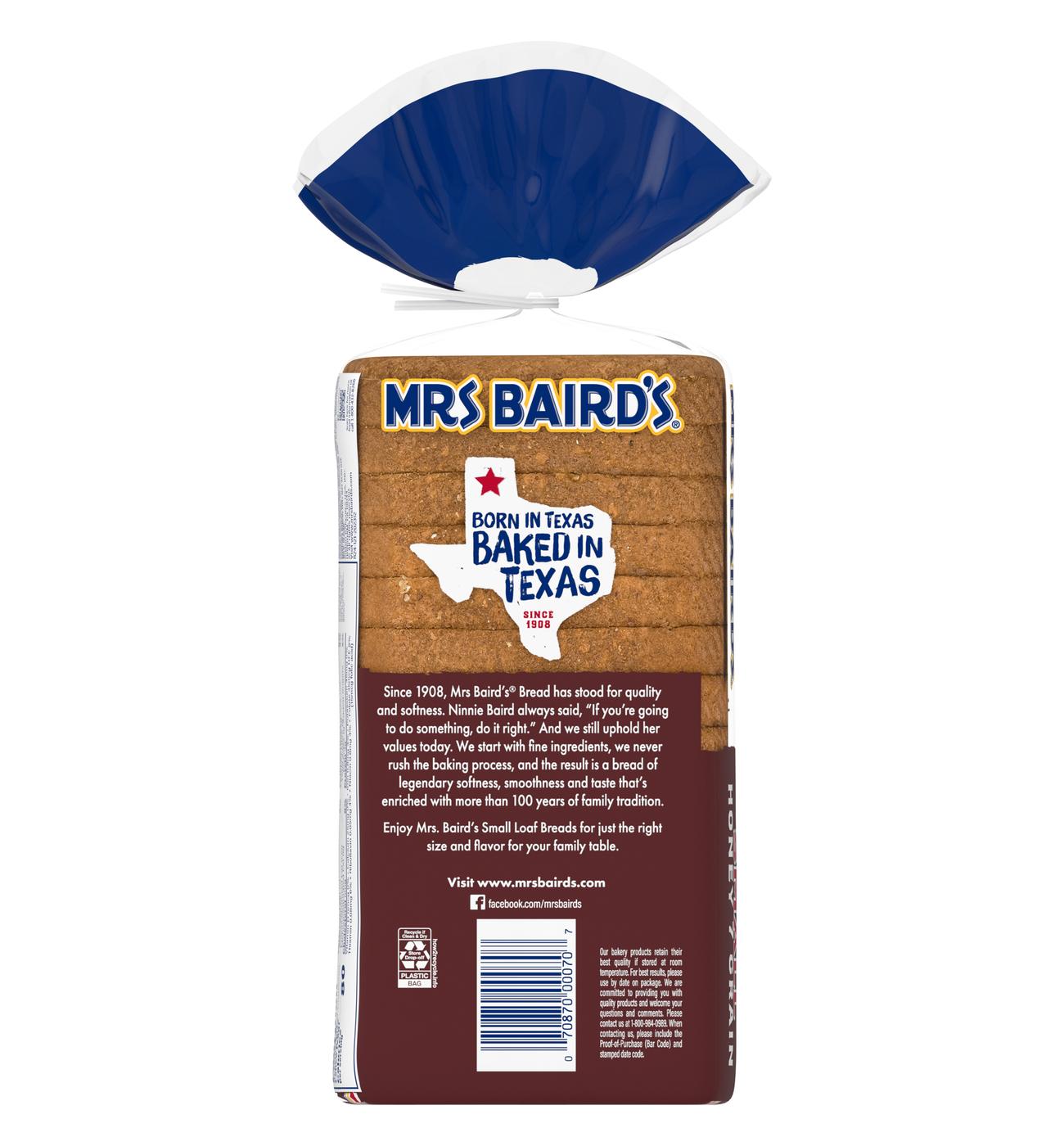Mrs Baird's Small Honey 7 Grain Bread - Shop Sliced bread at H-E-B