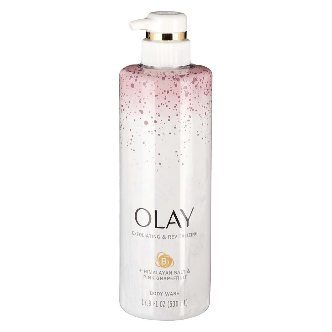 Olay Exfoliating & Revitalizing Body Wash Himalayan Salt & Pink ...