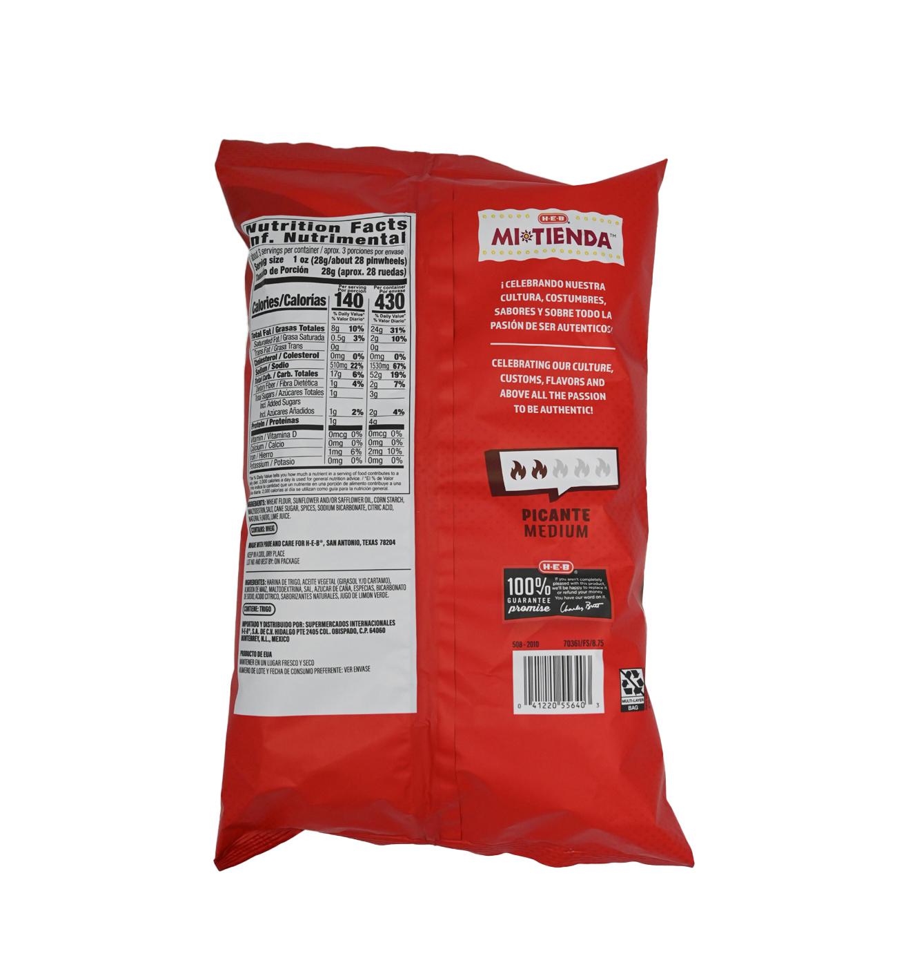 H-E-B Mi Tienda Ruedas Wheat Snacks - Chile y Limón - Shop Chips at H-E-B