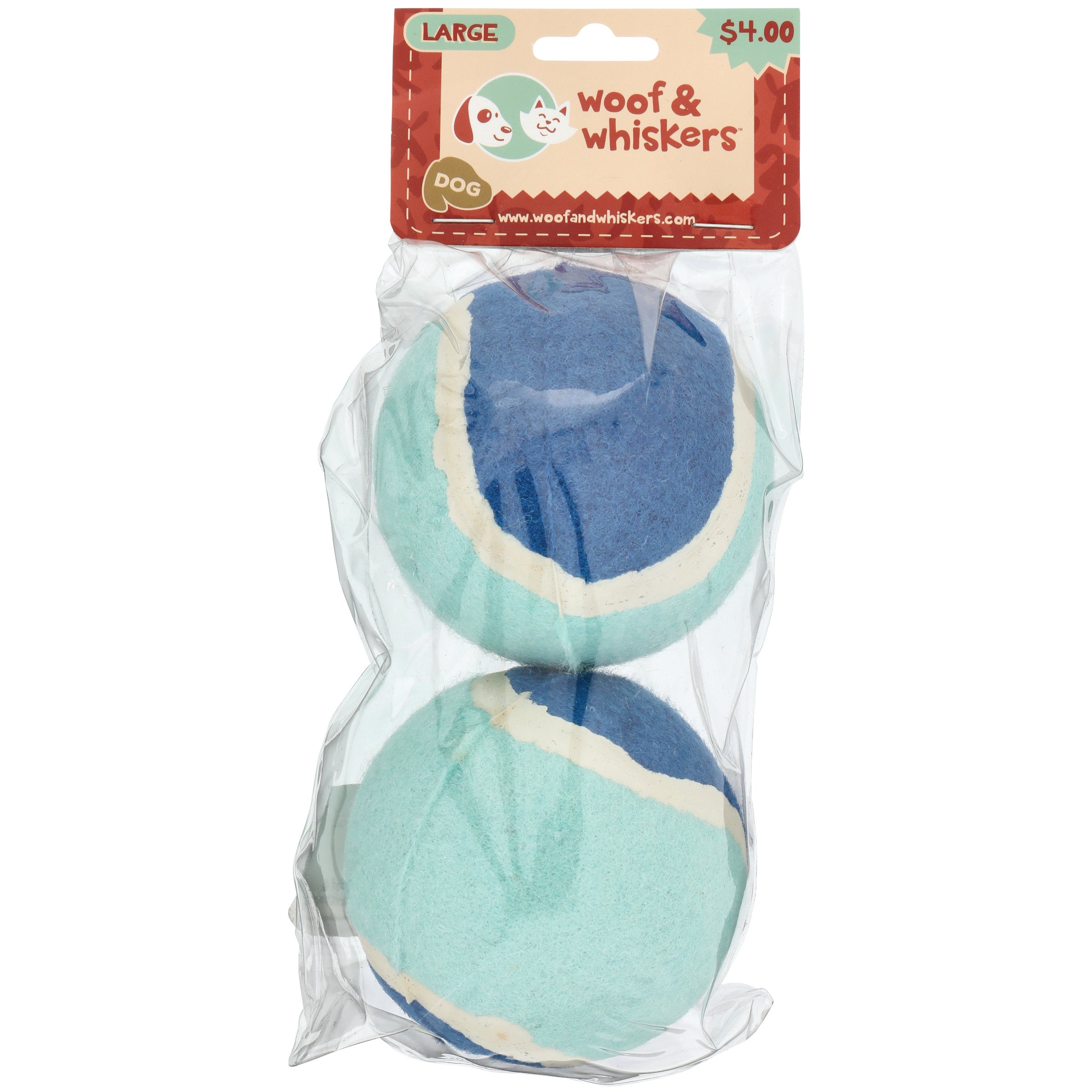 Woof & Whiskers Large Tennis Ball Dog Toy - Shop Balls & fetch toys at ...