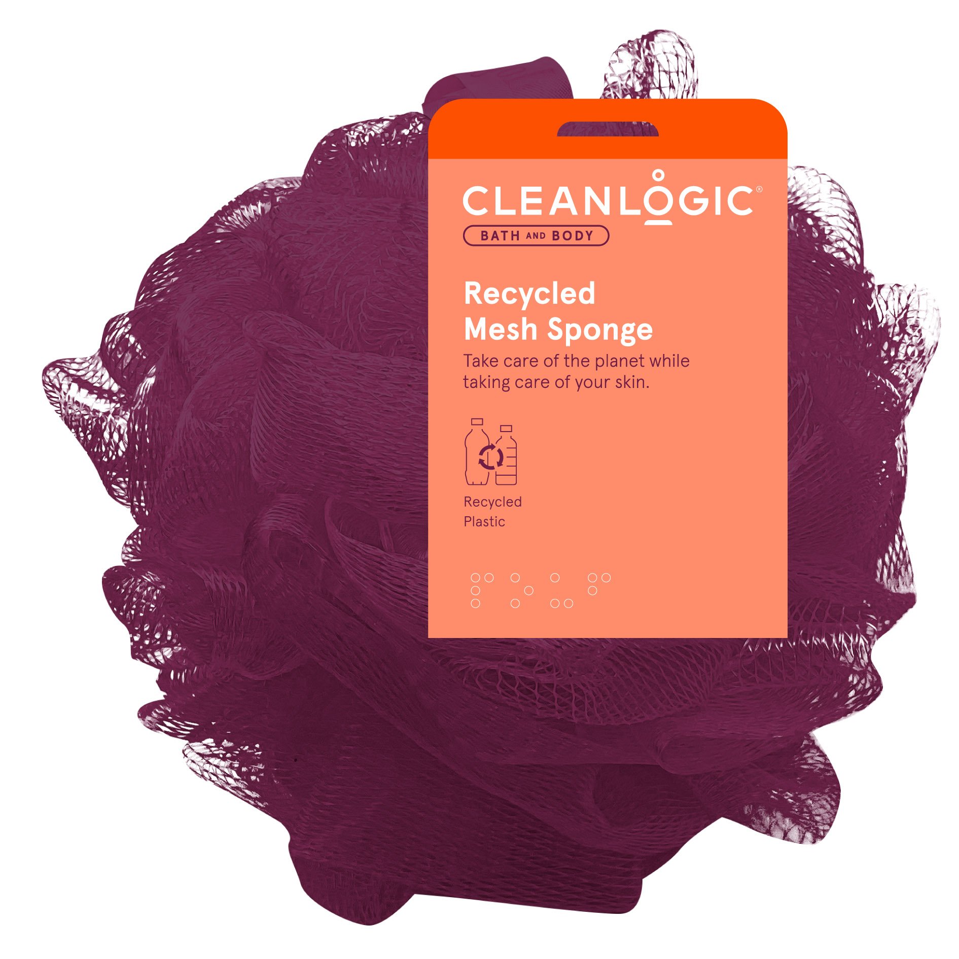 Cleanlogic Recycled Mesh Loofah Bath Sponge - Shop Accessories at H-E-B