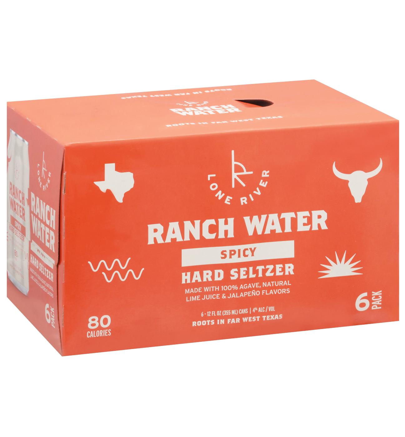 Lone River Ranch Water Spicy Hard Seltzer 6 pk Cans - Shop Malt ...