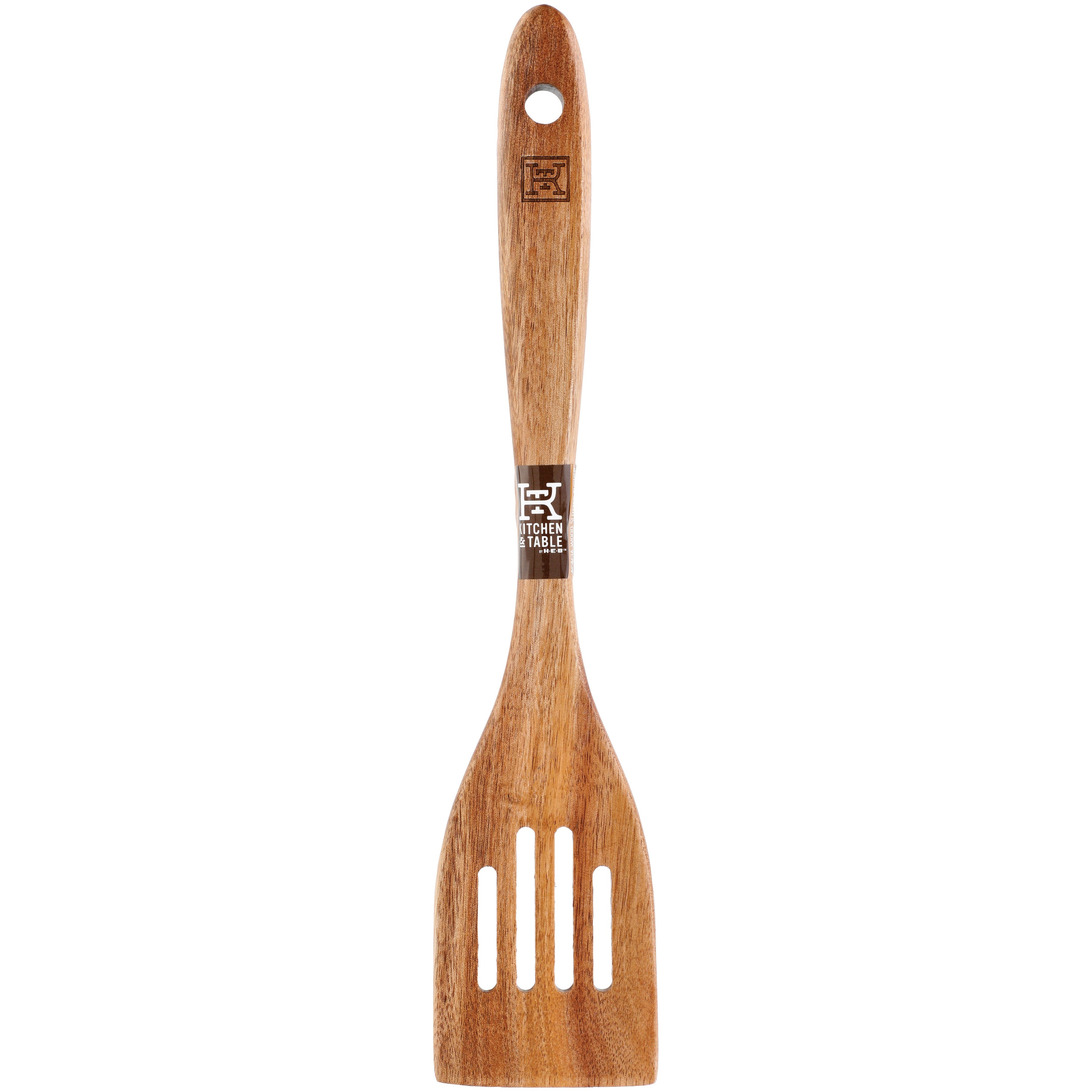 Kitchen & Table by H-E-B Acacia Slotted Turner - Shop Utensils ...