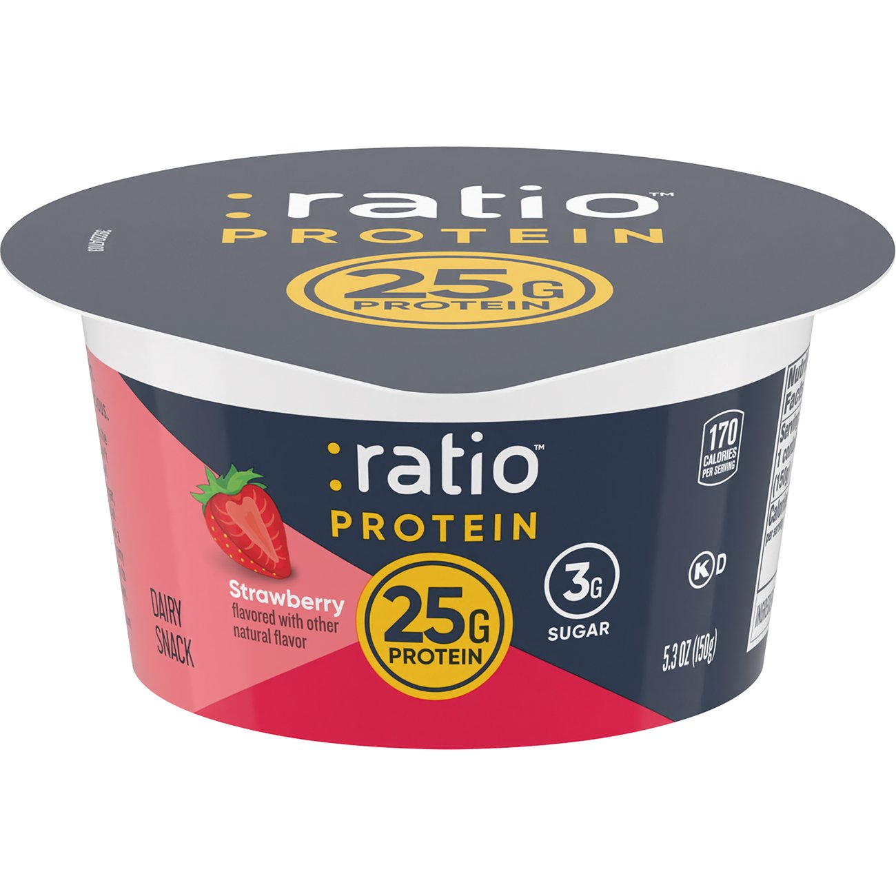 :ratio 25g Protein Strawberry Dairy Snack - Shop Yogurt at H-E-B