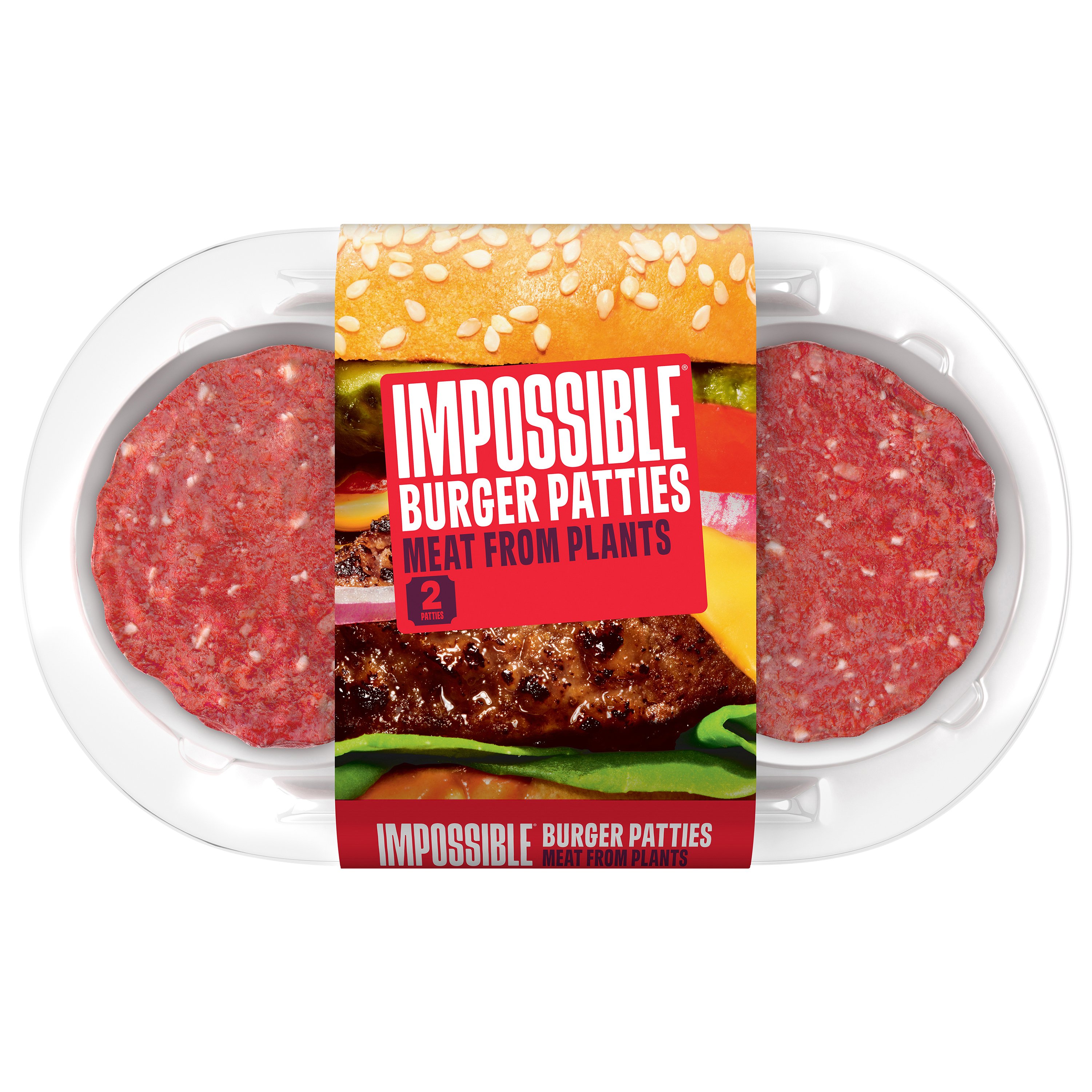 Impossible Burger Patties Meat from Plants, 2 ct | Central Market ...