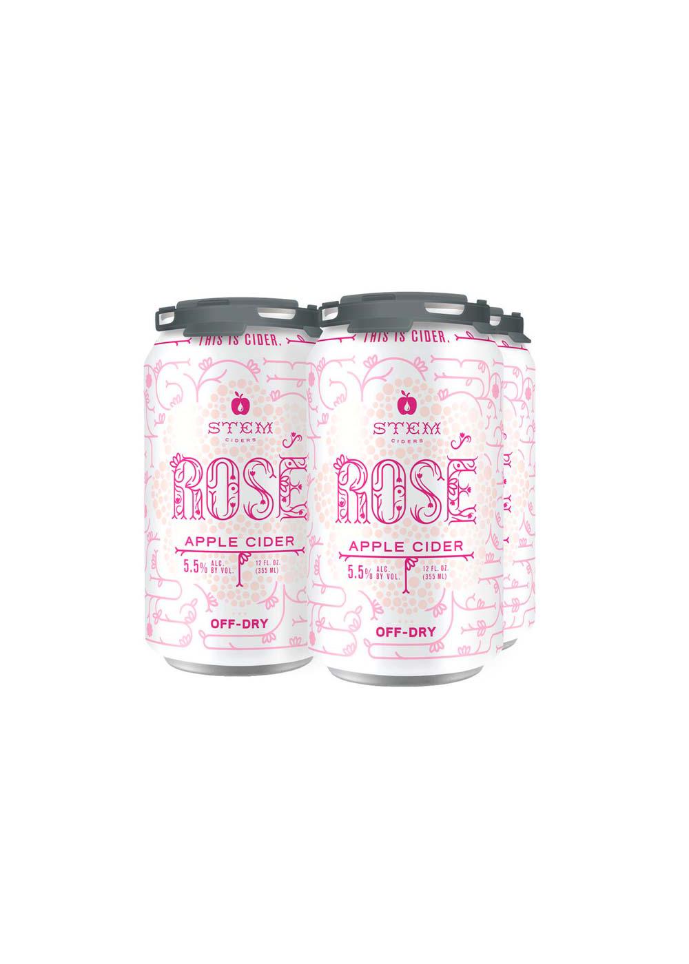 STEM Ciders Rose Apple Cider 12 oz Cans - Shop Beer at H-E-B