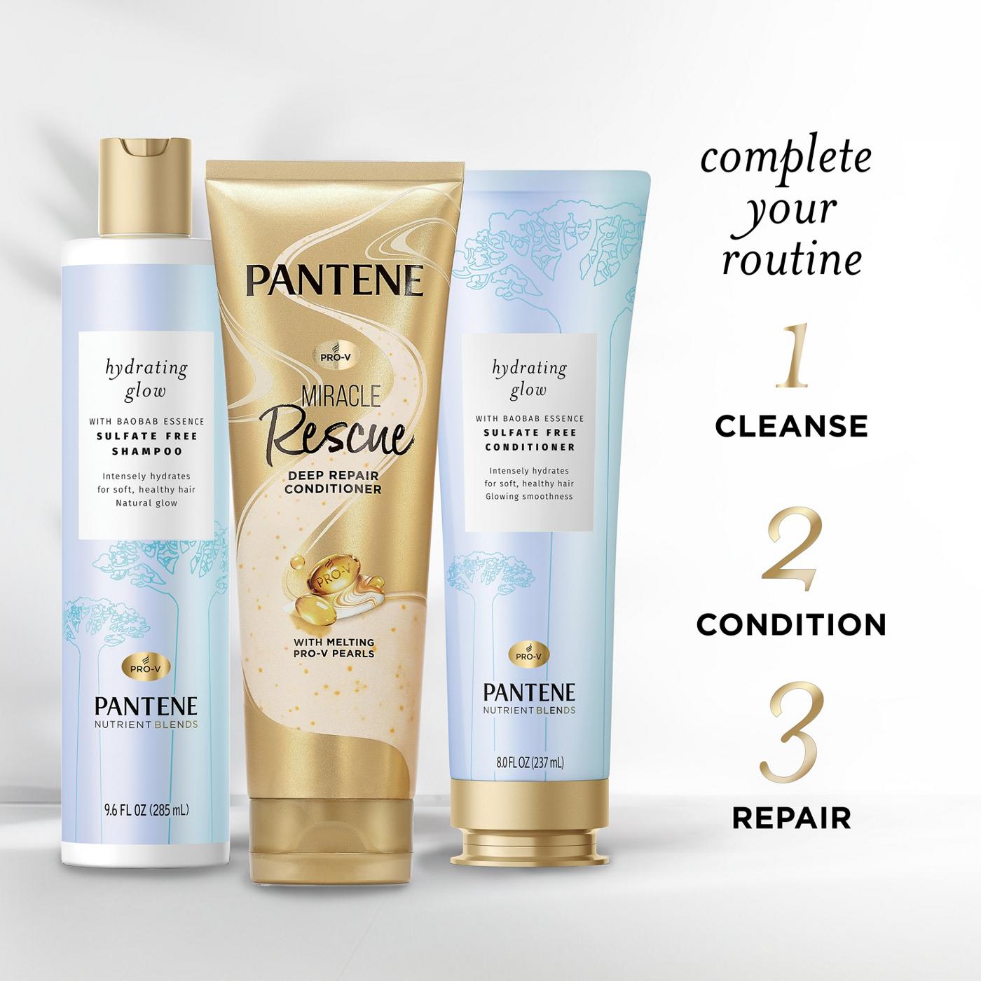 Pantene Nutrient Blends Hydrating Glow Shampoo with Baobab Essence ...