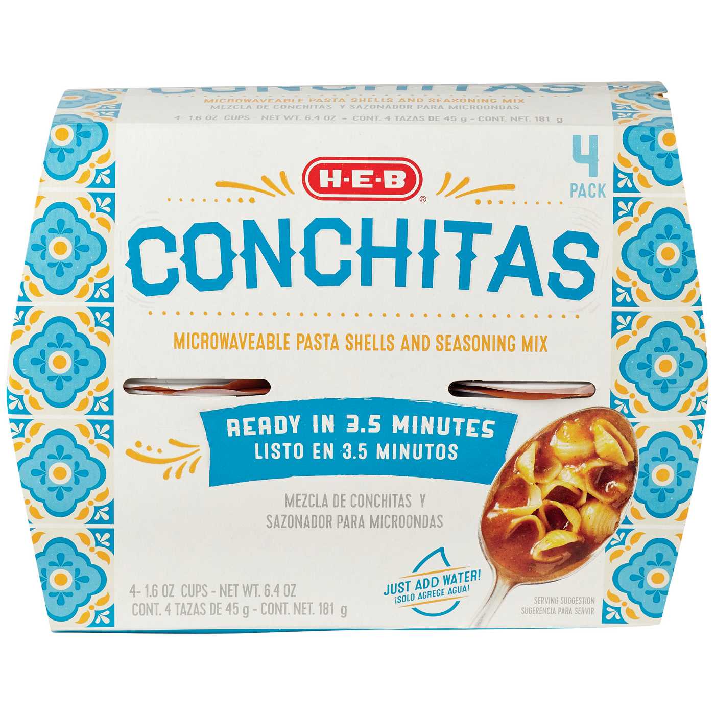 H-E-B Comida Conchitas 1.6 oz Cups - Shop Pantry meals at H-E-B
