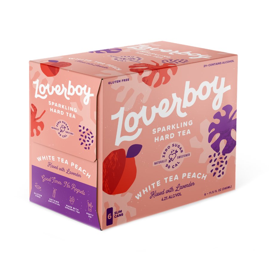 Loverboy White Tea Peach Sparkling Hard Tea 11.5 oz Cans - Shop Beer ...