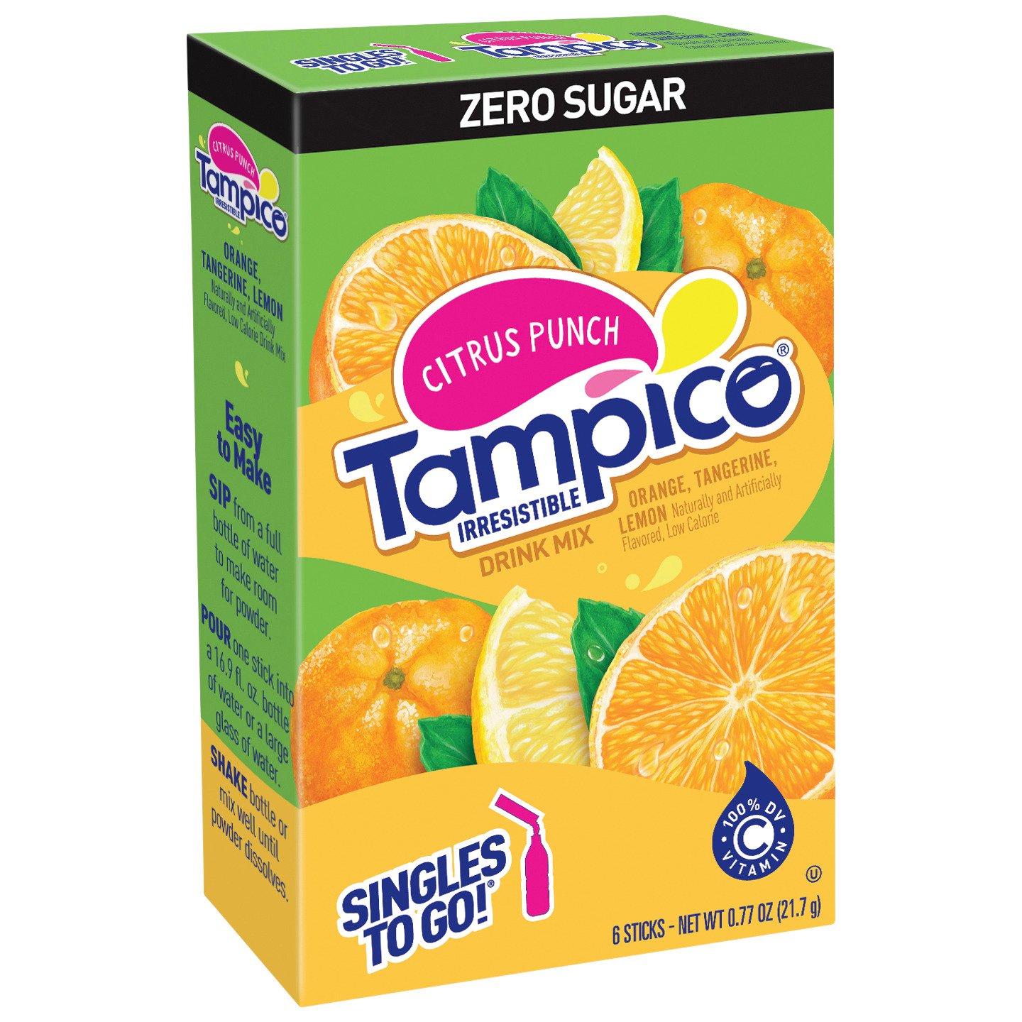 Tampico Zero Sugar Citrus Punch Singles To Go Drink Mix - Shop Mixes ...