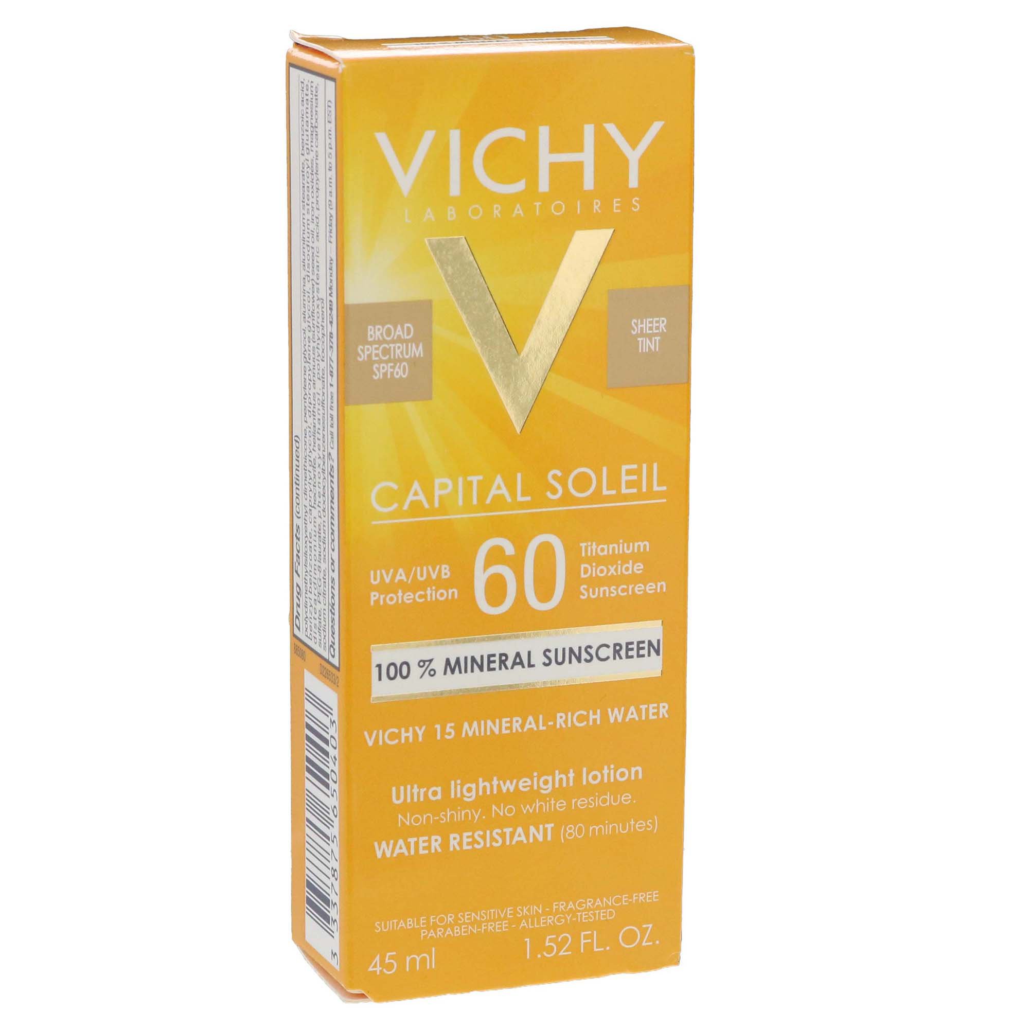 Vichy Laboratoires Soleil Mineral Tinted Face Moisturizer SPF 60 - Shop ...