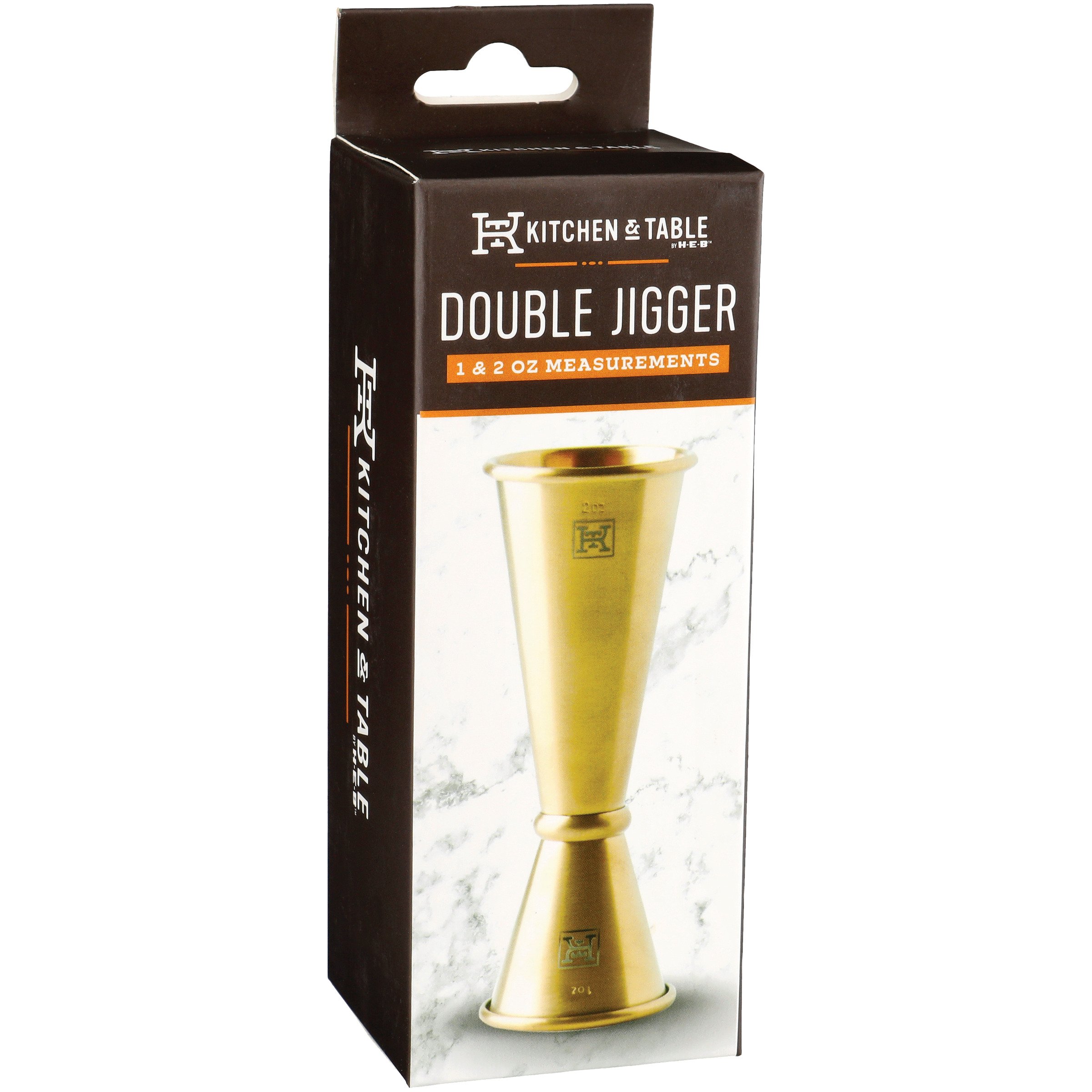 Kitchen & Table by H-E-B Double Jigger - Antique Gold - Shop Bar tools ...