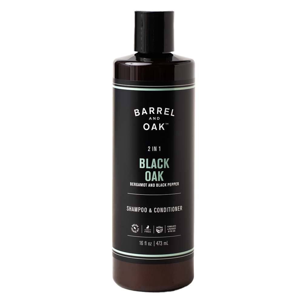 Barrel and Oak 2 in 1 Black Oak Shampoo & Conditioner - Bergamot ...