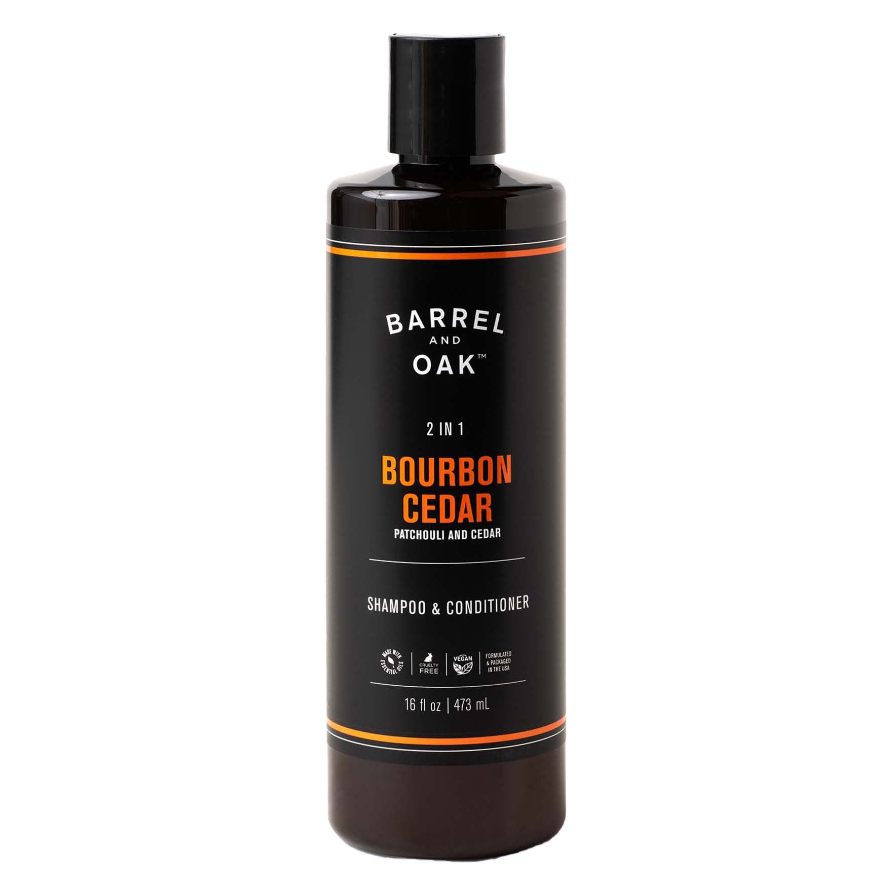 Barrel and Oak 2 in 1 Bourbon Cedar Shampoo & Conditioner - Patchouli ...