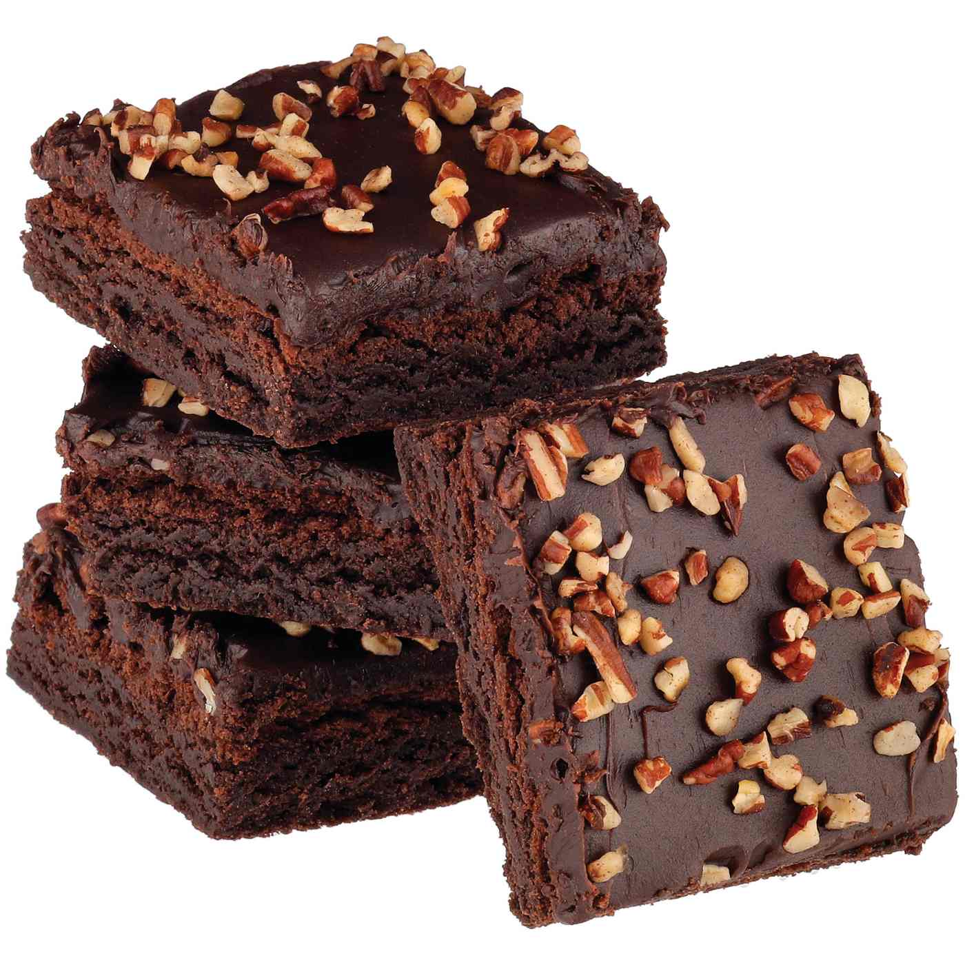 H-E-B Bakery Gourmet Pecan Fudge Brownies - Shop Brownies & bars at H-E-B