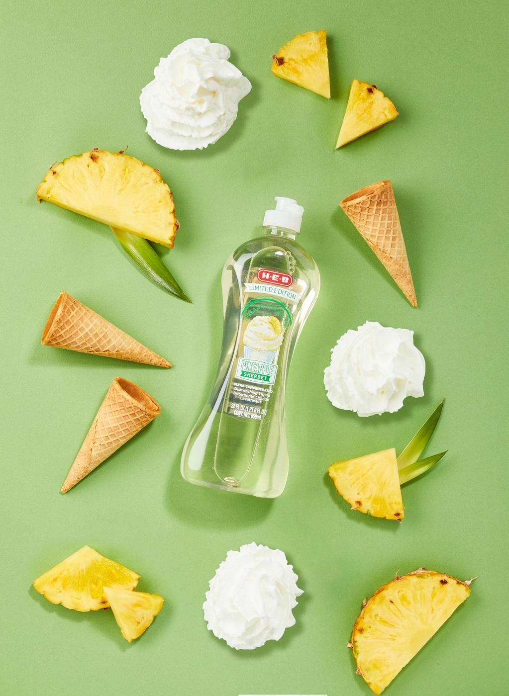H-E-B Limited Edition Ultra Concentrated Creamy Creations Pineapple Sherbet Dish Soap - Shop ...
