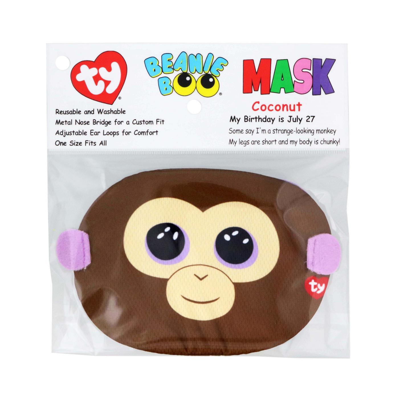 ty Beanie Boo Coconut-Brown Monkey Protective Face Mask - Shop Kits ...