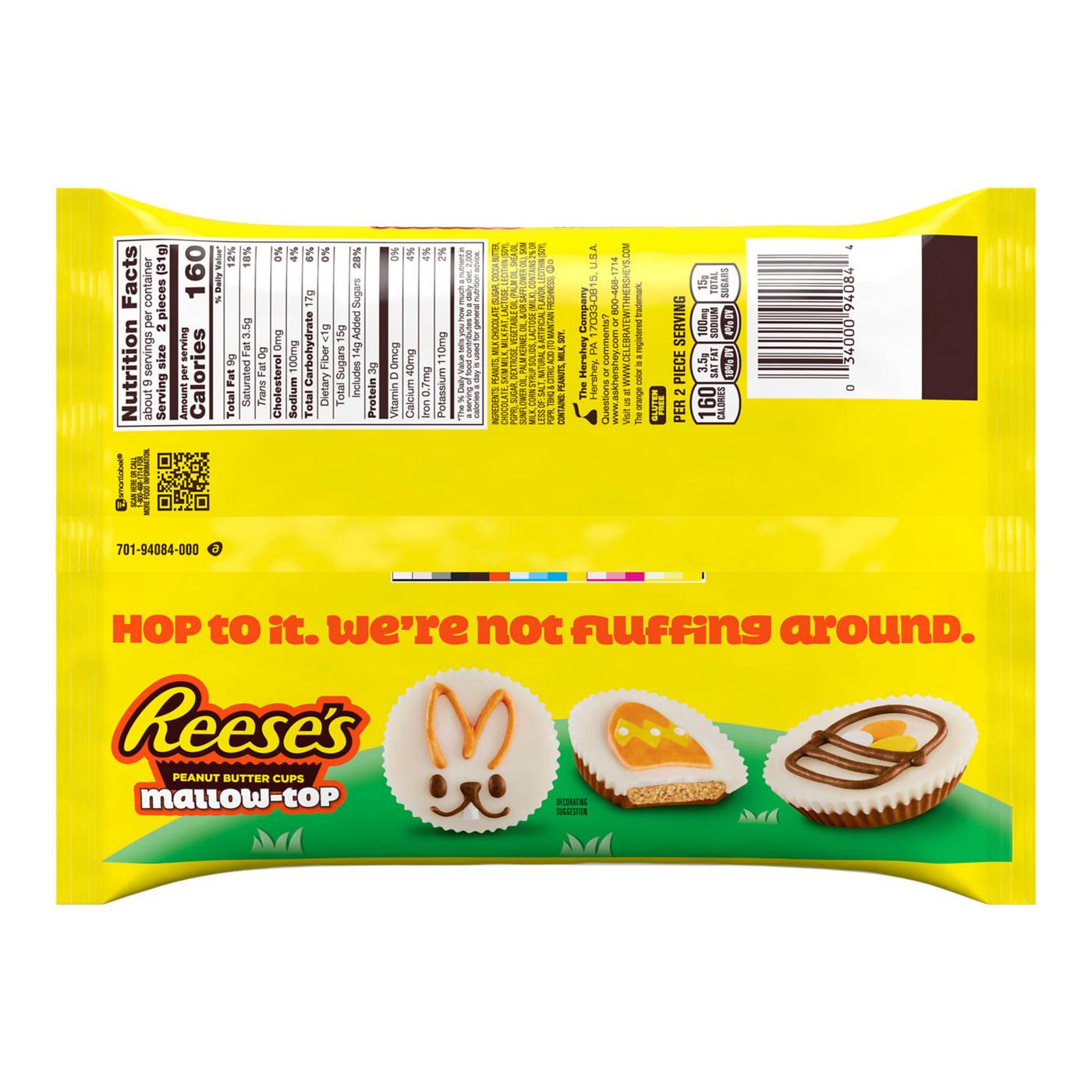 Reese's Mallow-Top Peanut Butter Cups Snack Size Easter Candy - Shop ...