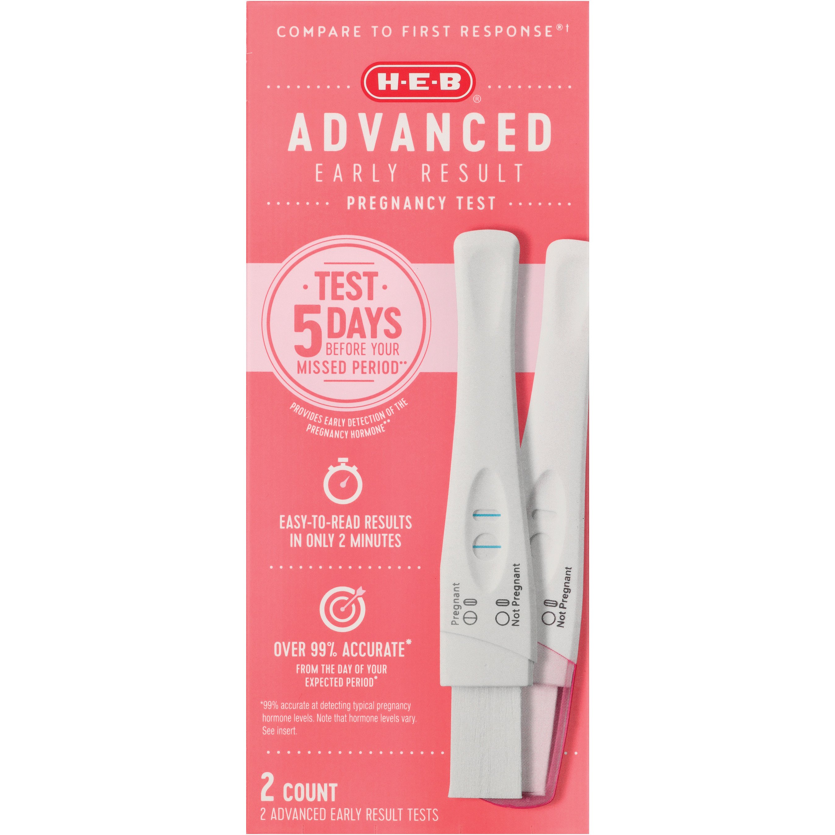 H-E-B Advanced Early Result Pregnancy Test - Shop Sexual Wellness at H-E-B