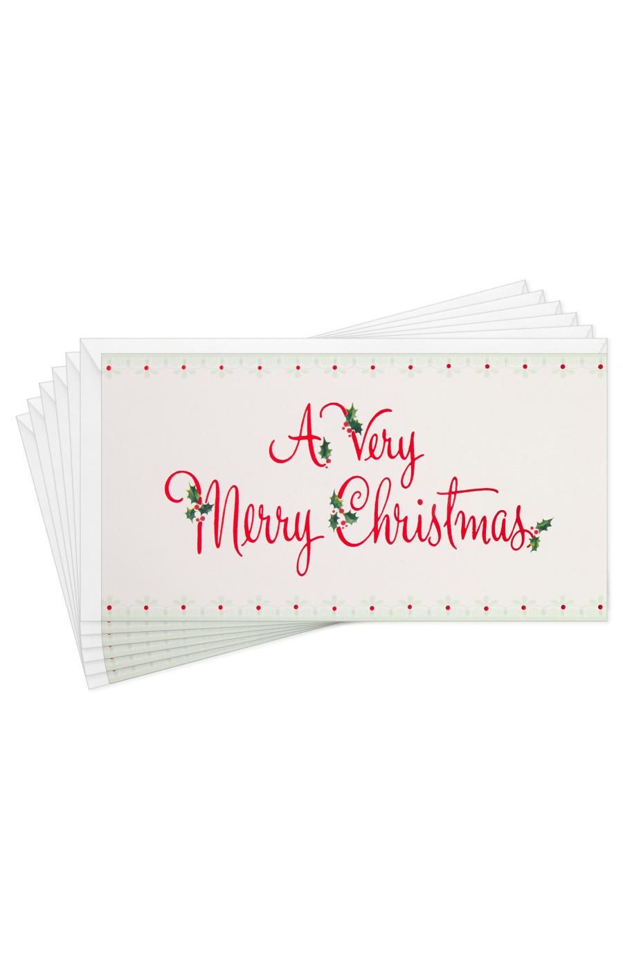 Hallmark Very Merry Christmas Money/Gift Card Holders & Envelopes - S3 ...