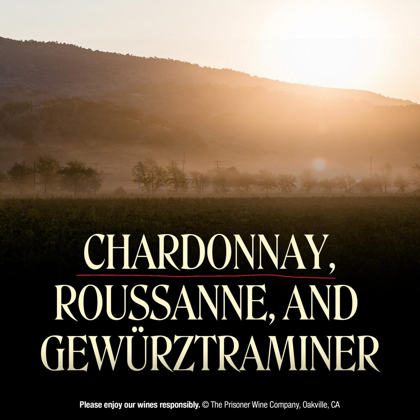 The Prisoner Carneros Chardonnay White Wine 750 mL Bottle - Shop Wine ...