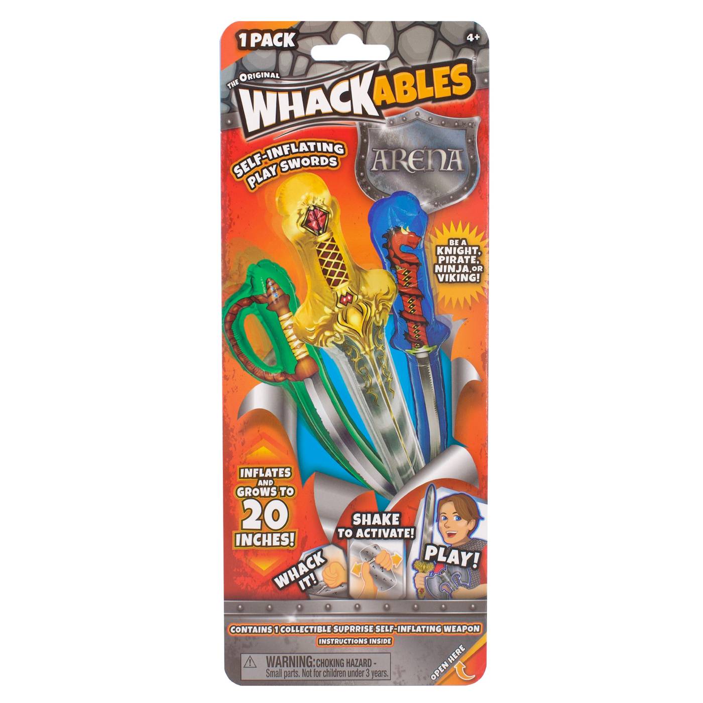 Whackables Arena Series Self Inflating Mystery Play Sword - Shop Yard ...