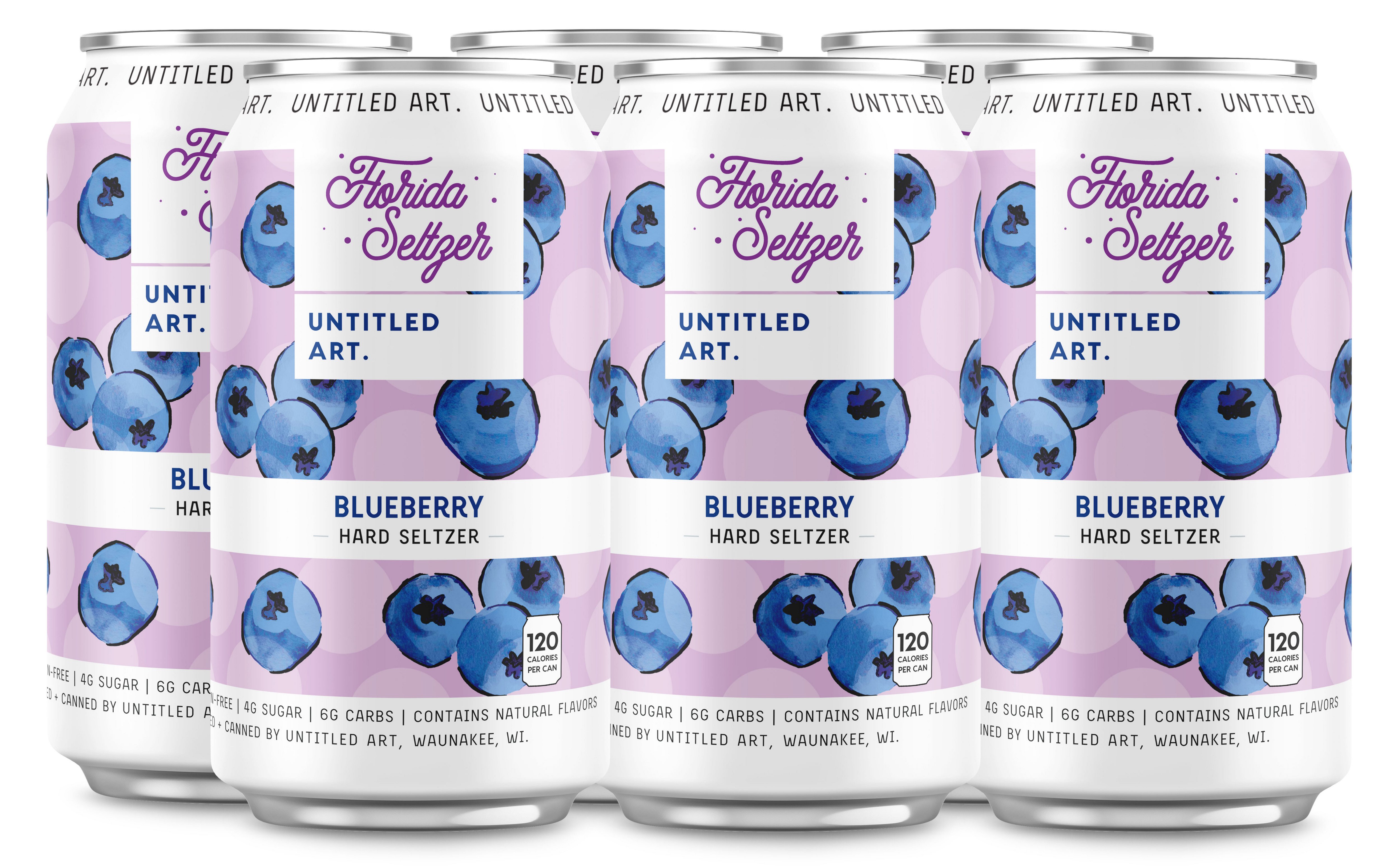 Untitled Art Blueberry Seltzer 12 oz Cans - Shop Malt Beverages ...