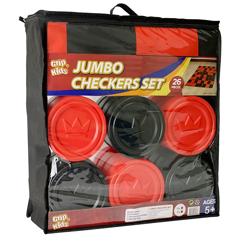Grip Kids Jumbo Checkers Set - Shop Toys at H-E-B Grip Kids Jumbo Checkers Set - Shop Toys at H-E-B