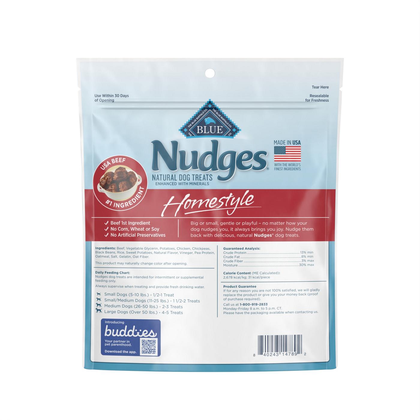 Blue Buffalo Nudges Beef and Rice Homestyle Natural Dog Treats - Shop ...