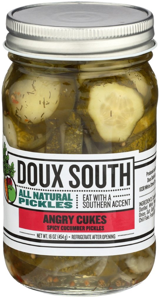 Doux South Angry Cukes Pickles, 16 oz | Central Market - Really Into Food